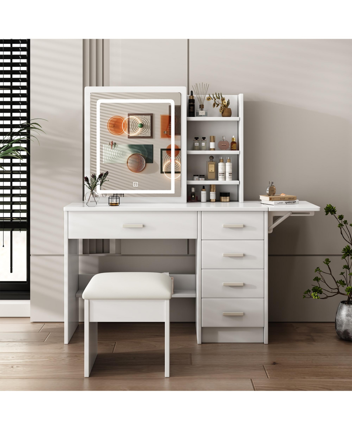 Click here for Rainsken Makeup Vanity Desk with Stool  Dressing T... prices