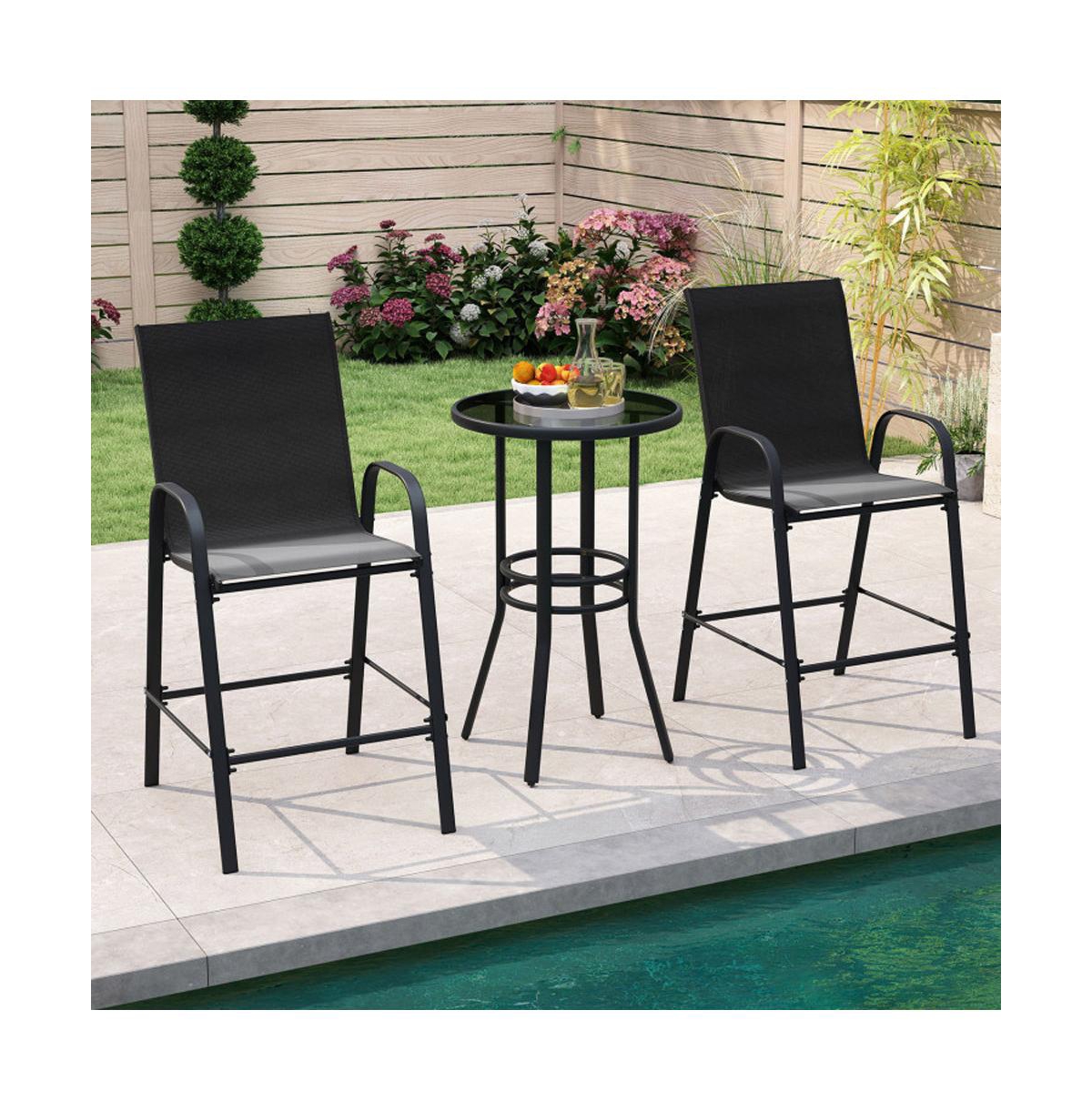 Click here for Boyel Living Outdoor Bar Stools Set of 2 29 Inch F... prices