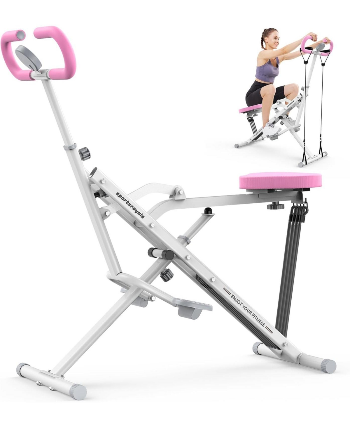 Click here for Fed Fitness Squat Ride Rowing Machine for Home  Fu... prices