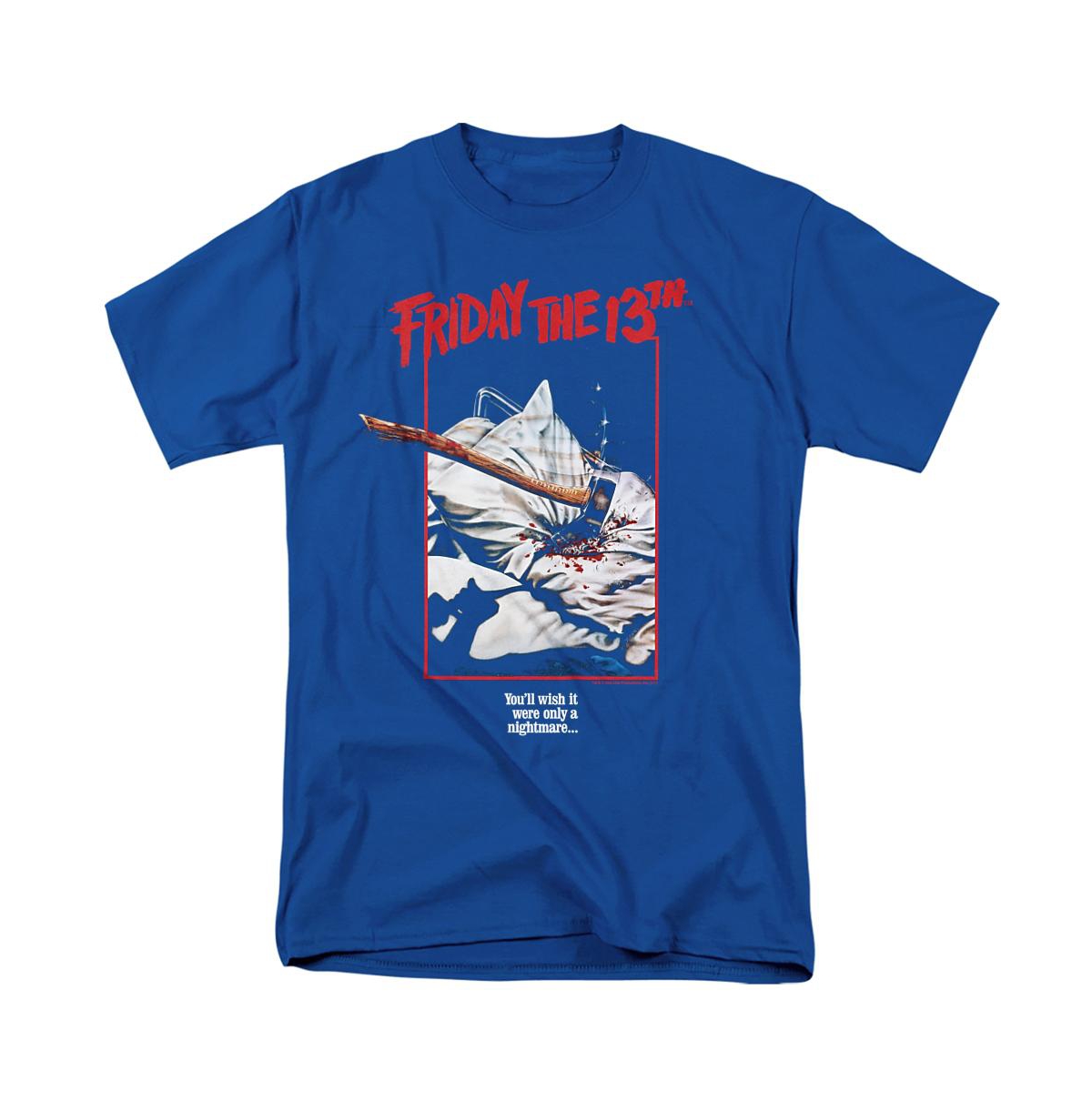 Click here for Friday The 13th Mens Axe Poster T Shirt - Royal prices