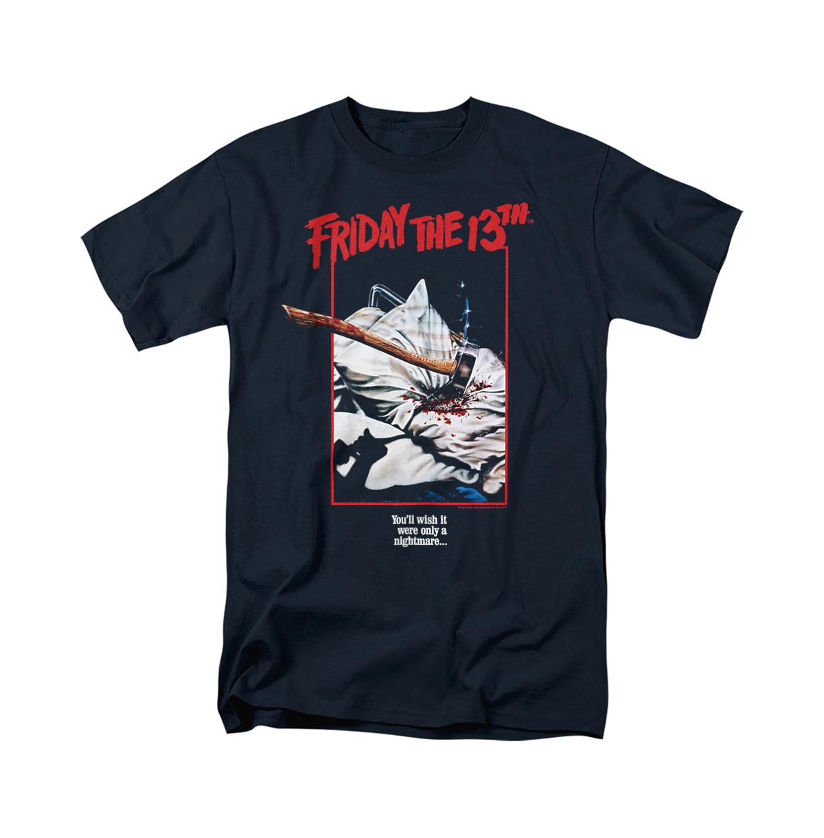 Click here for Friday The 13th Mens Axe Poster T Shirt - Navy prices