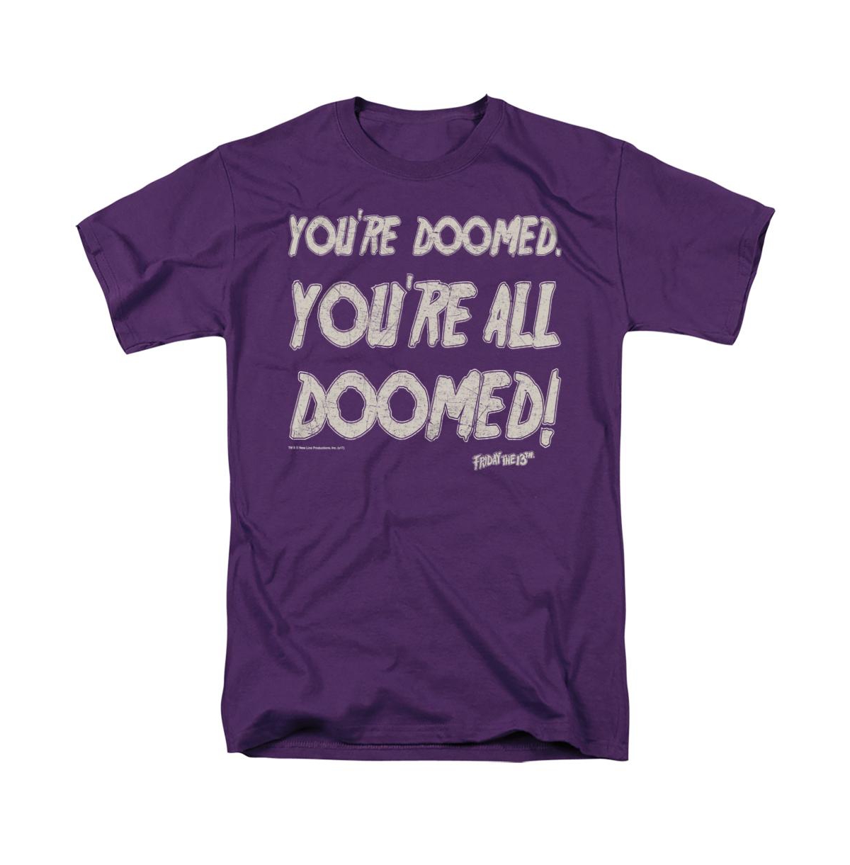 Click here for Friday The 13th Mens Doomed T-Shirt - Purple prices