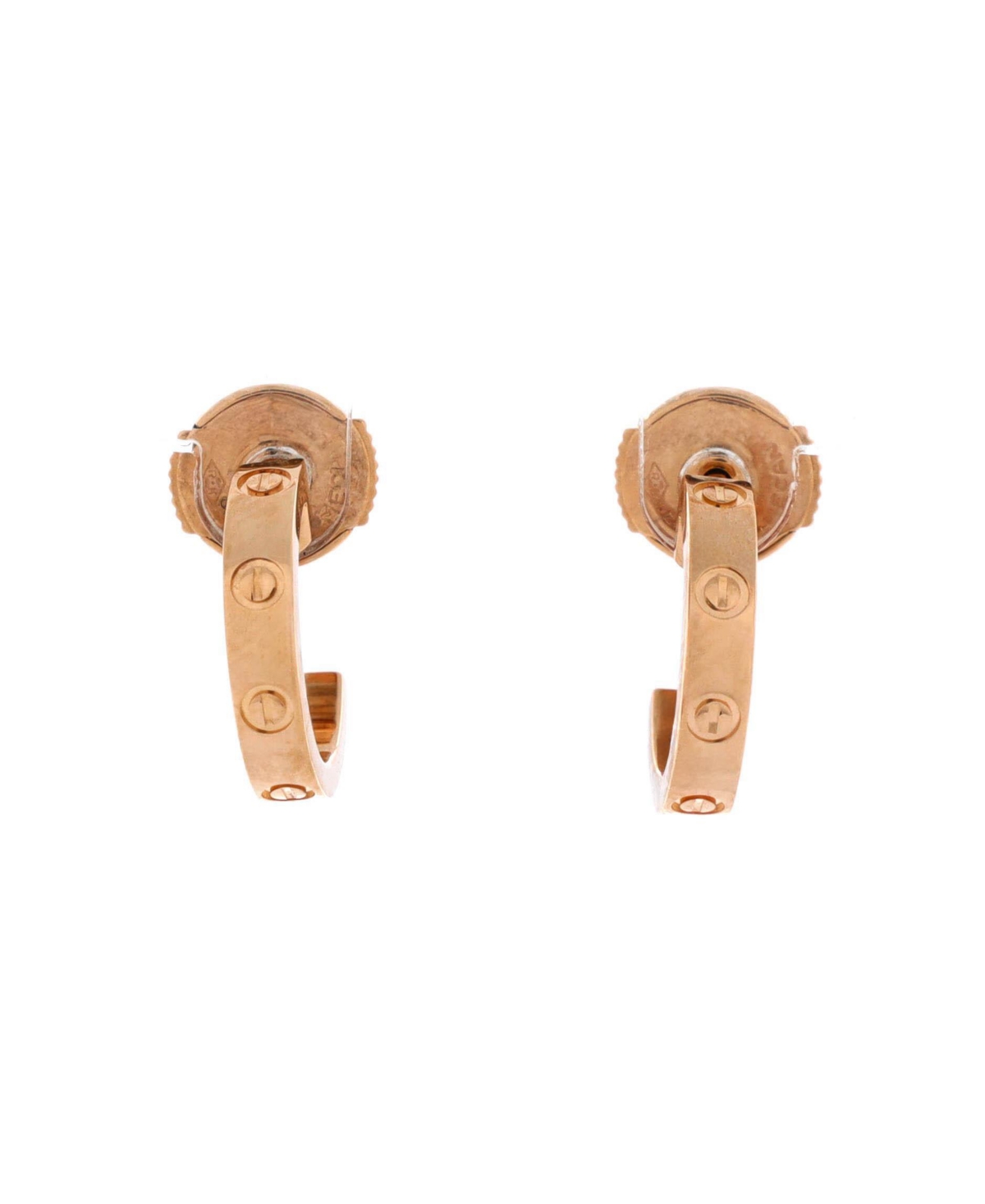 Click here for Pre-Owned Cartier Love Hoop Earrings - 18k rose go... prices