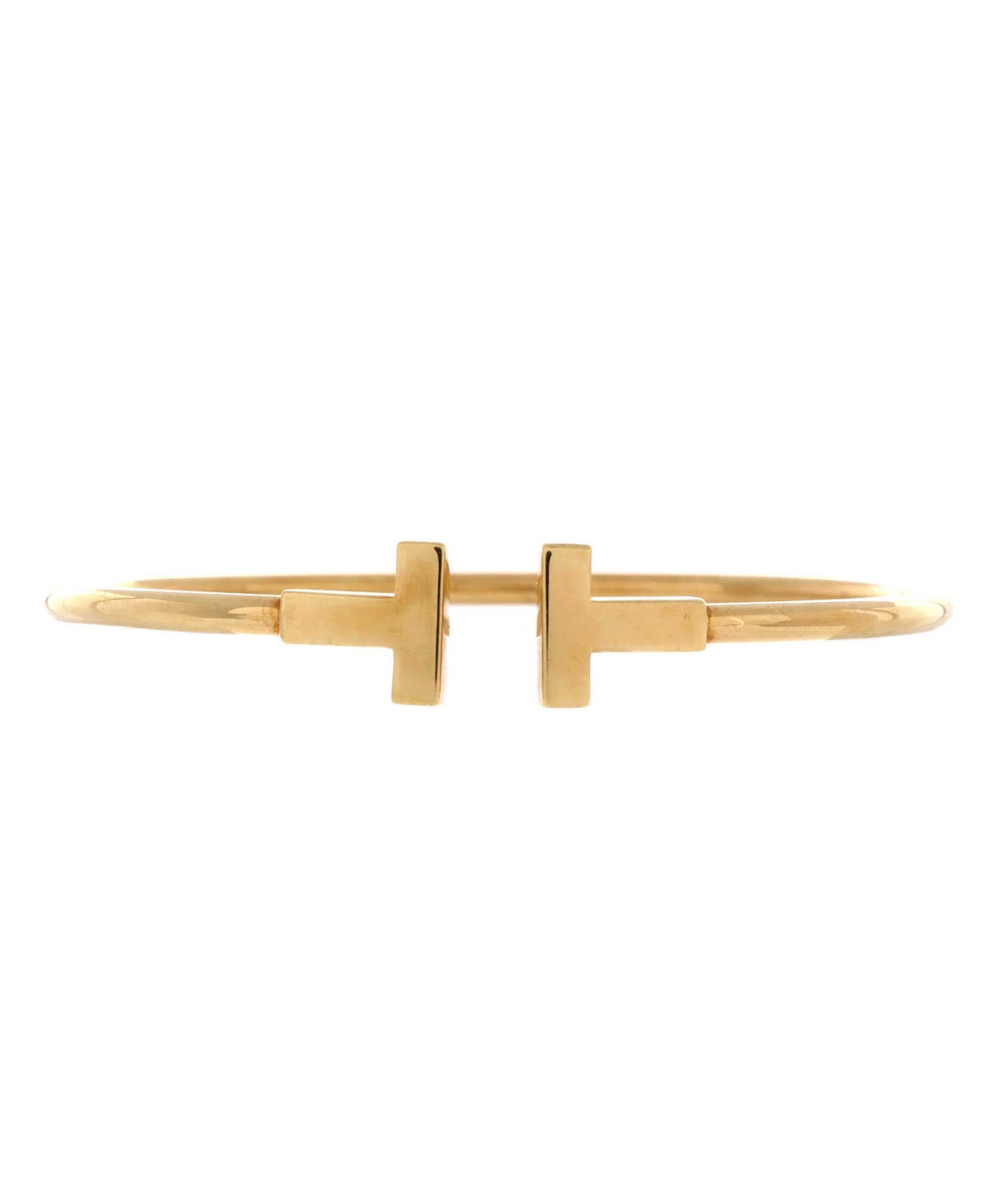 Click here for Pre-Owned Tiffany & Co T Wire Bracelet - 18k yello... prices