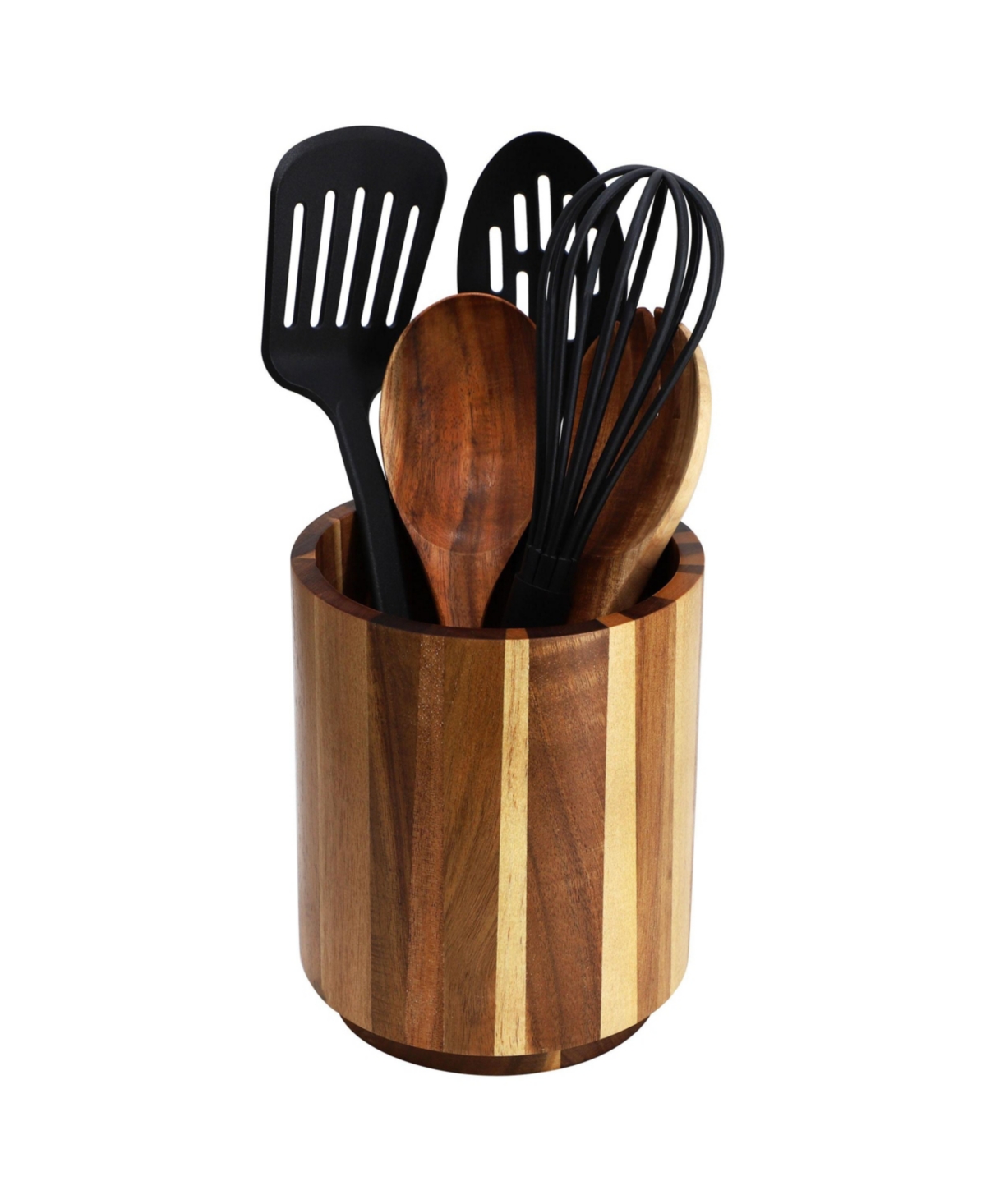 Click here for MegaChef Acacia Wood 360 Rotating Utensil Holder -... prices