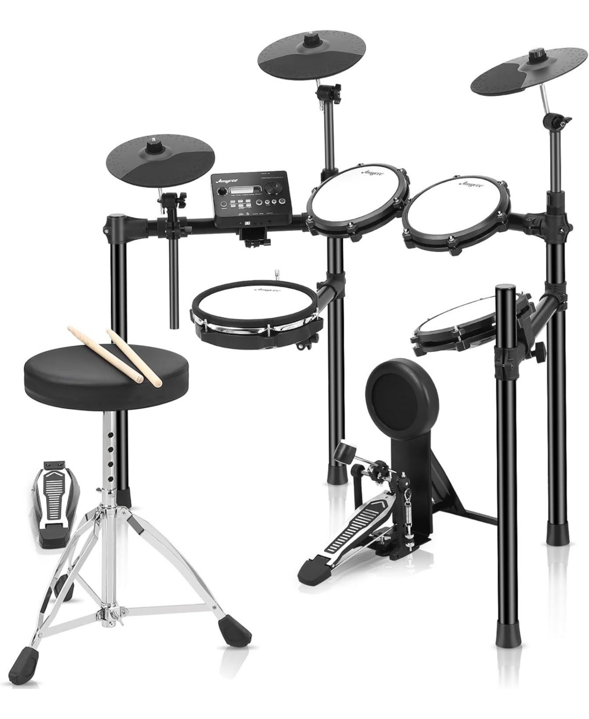 Click here for gaomon 8-Piece Pro Electronic Drum Set - 5 Mesh Pa... prices