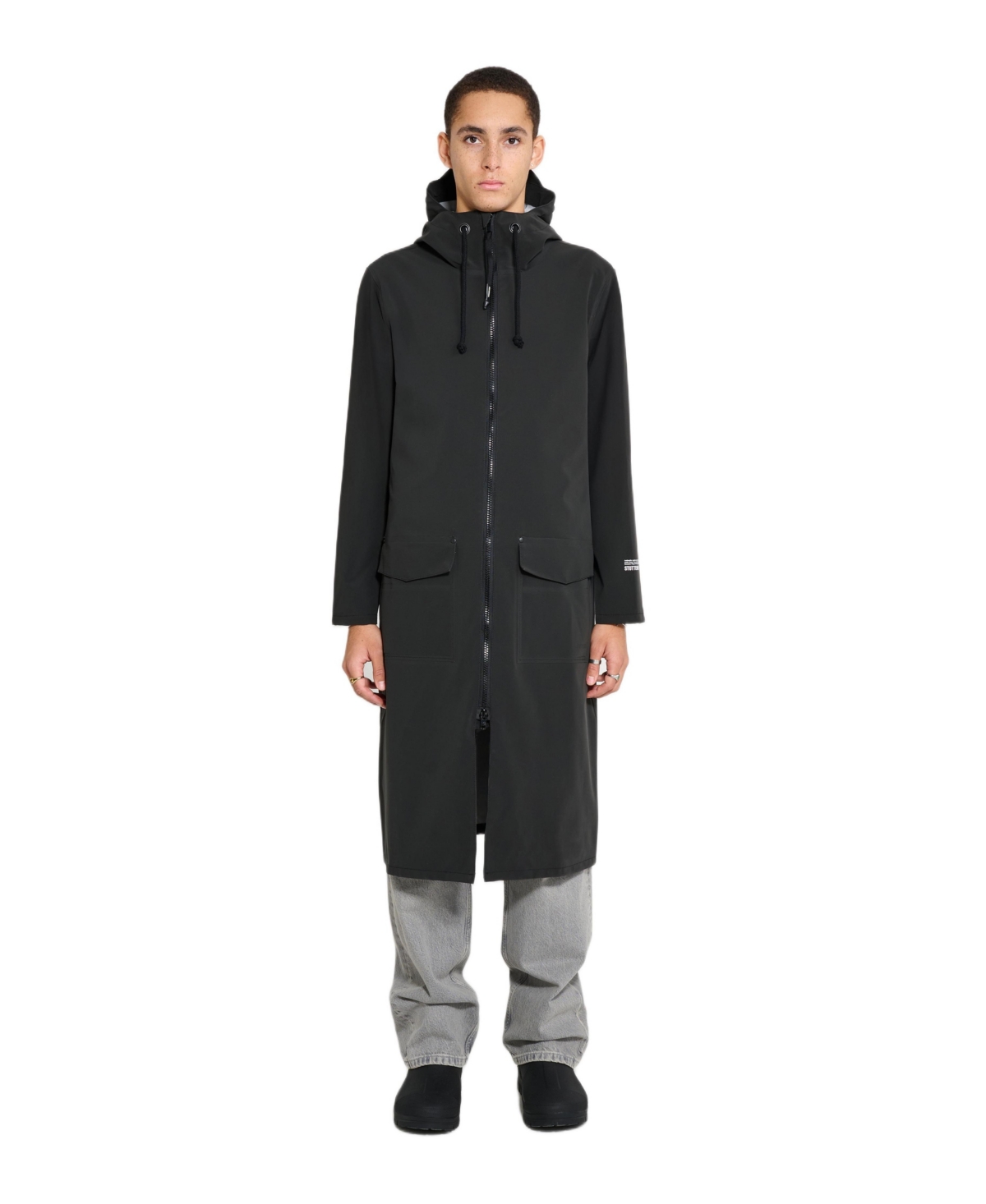 Click here for Stutterheim Mens Stockholm Long Patch Matte Rainco... prices