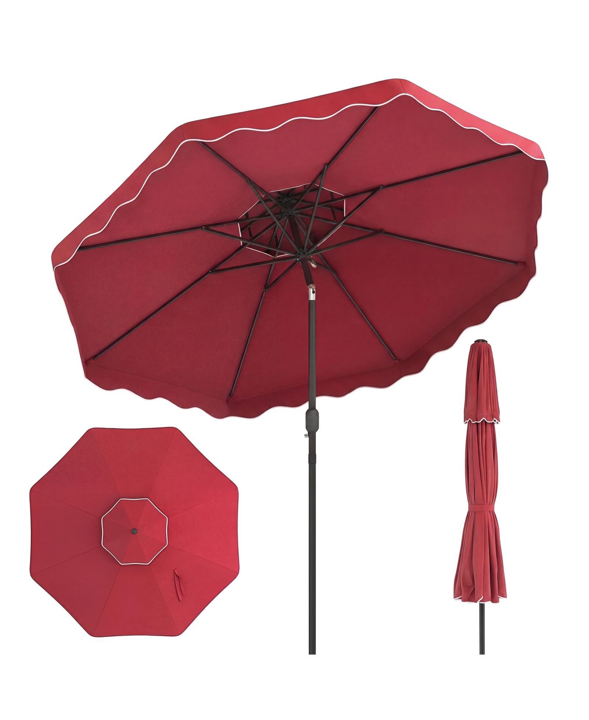Click here for Gymax Patio Umbrella With Push Button Tilt and Cra... prices