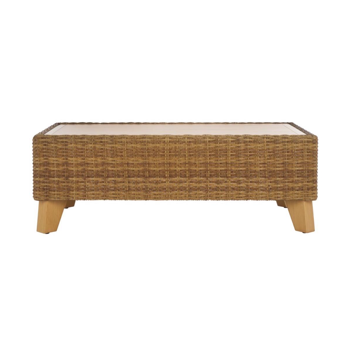 Click here for Safavieh Margarita Wicker Outdoor Coffee Table - N... prices