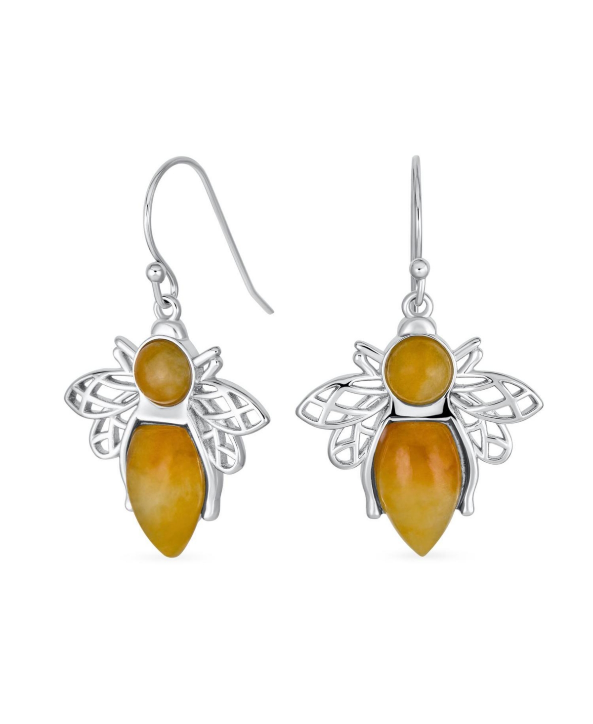 Click here for Bling Jewelry Garden Insect Orange Yellow Jade Que... prices
