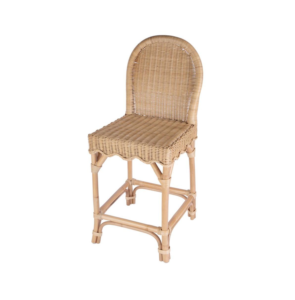 Click here for Butler Specialty Flora Rattan 24 Scalloped Edge Co... prices