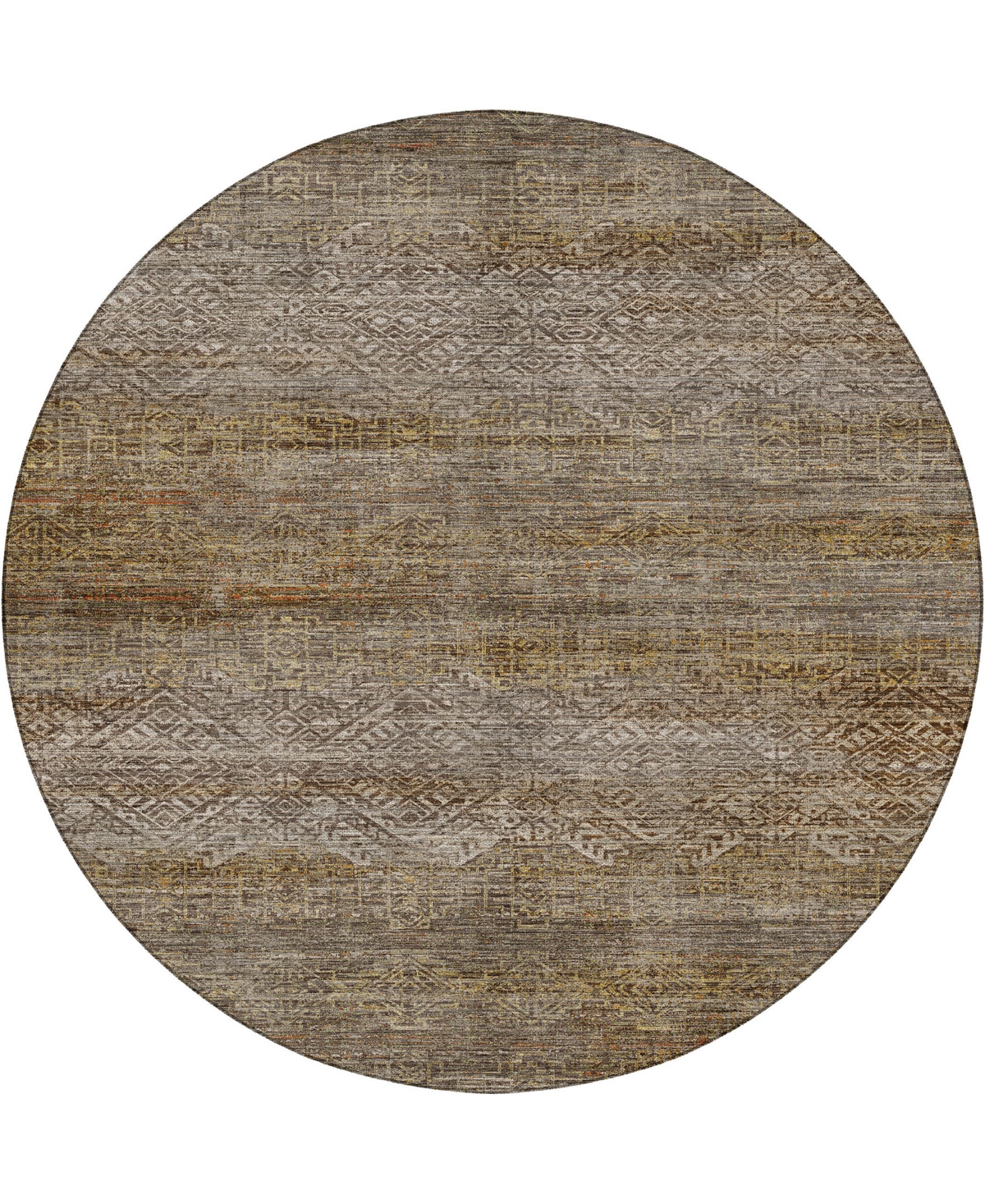 Click here for Dalyn Vico VC8 8x8 Round Area Rug - Brown prices
