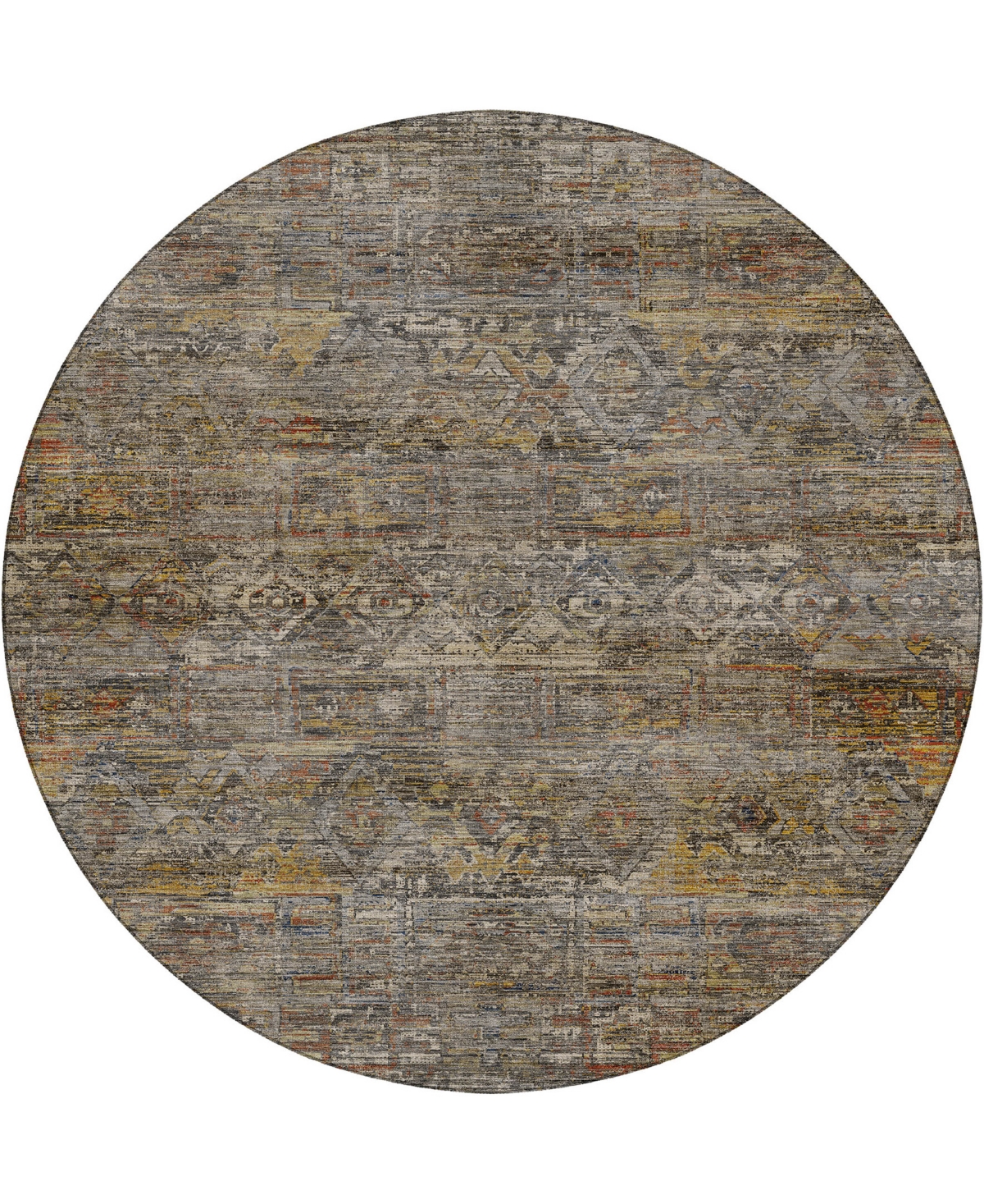 Click here for Dalyn Vico VC7 8x8 Round Area Rug - Gray prices