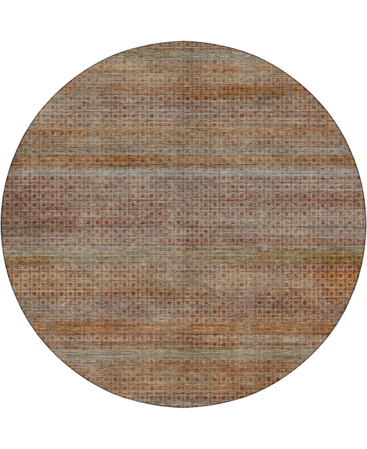 Click here for Dalyn Vico VC5 8x8 Round Area Rug - Orange prices