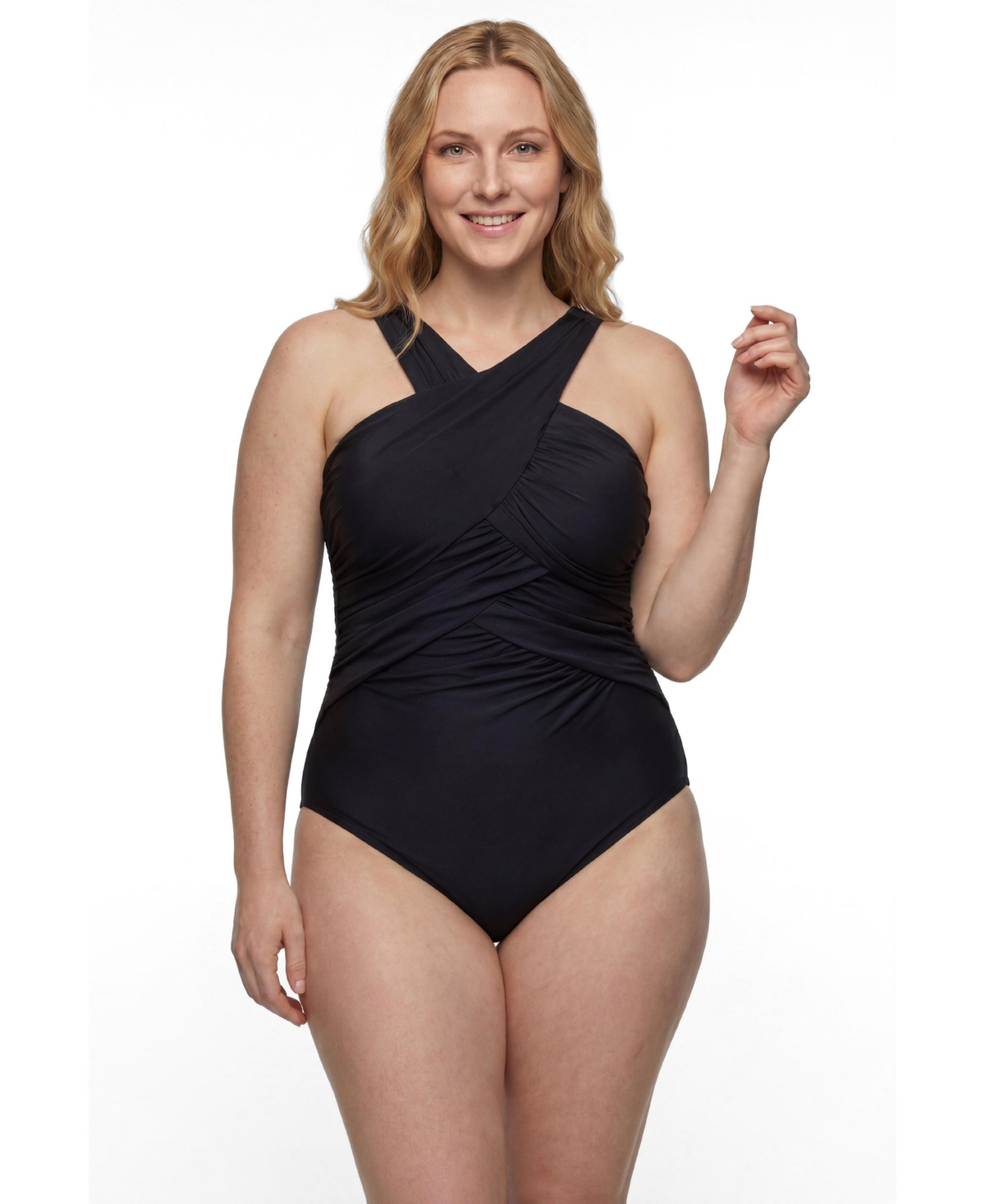 Click here for Swimsuits for All Womens High Neck Wrap One Piece... prices