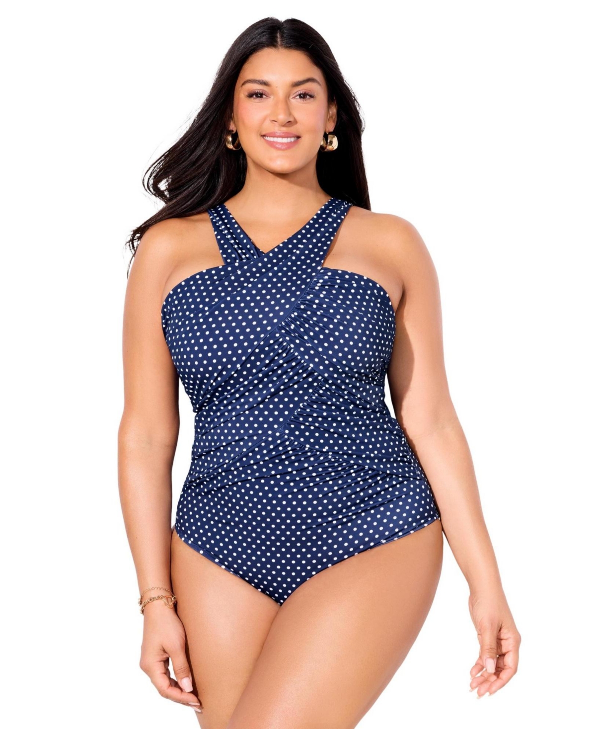 Click here for Swimsuits for All Womens High Neck Wrap One Piece... prices