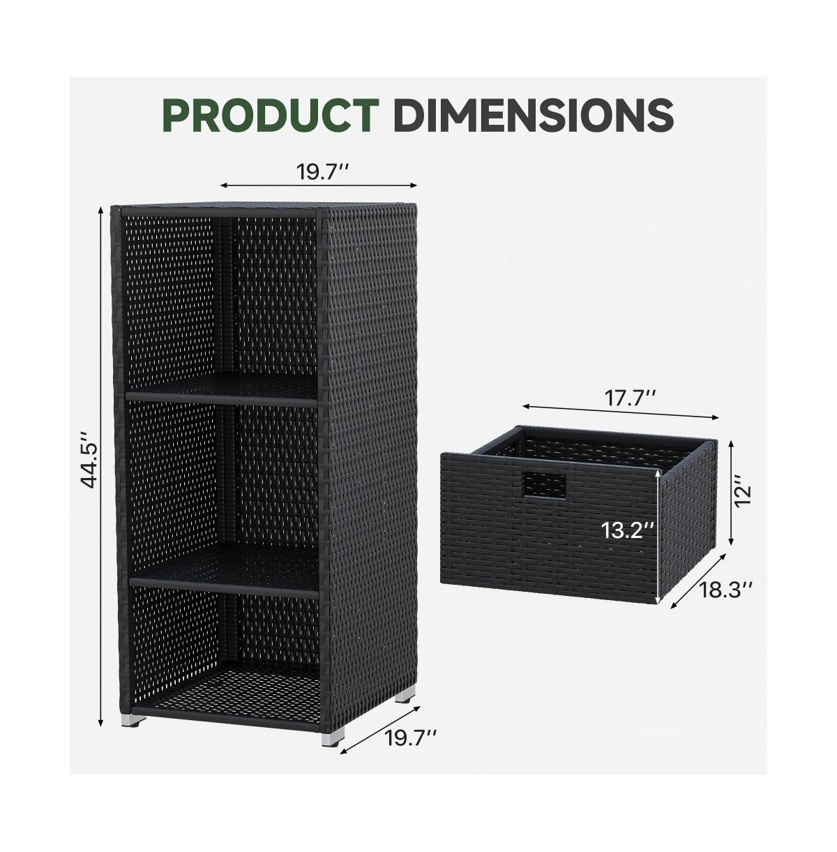 Click here for Aoxun Woven Dresser with Drawers  Modern Metal Fra... prices