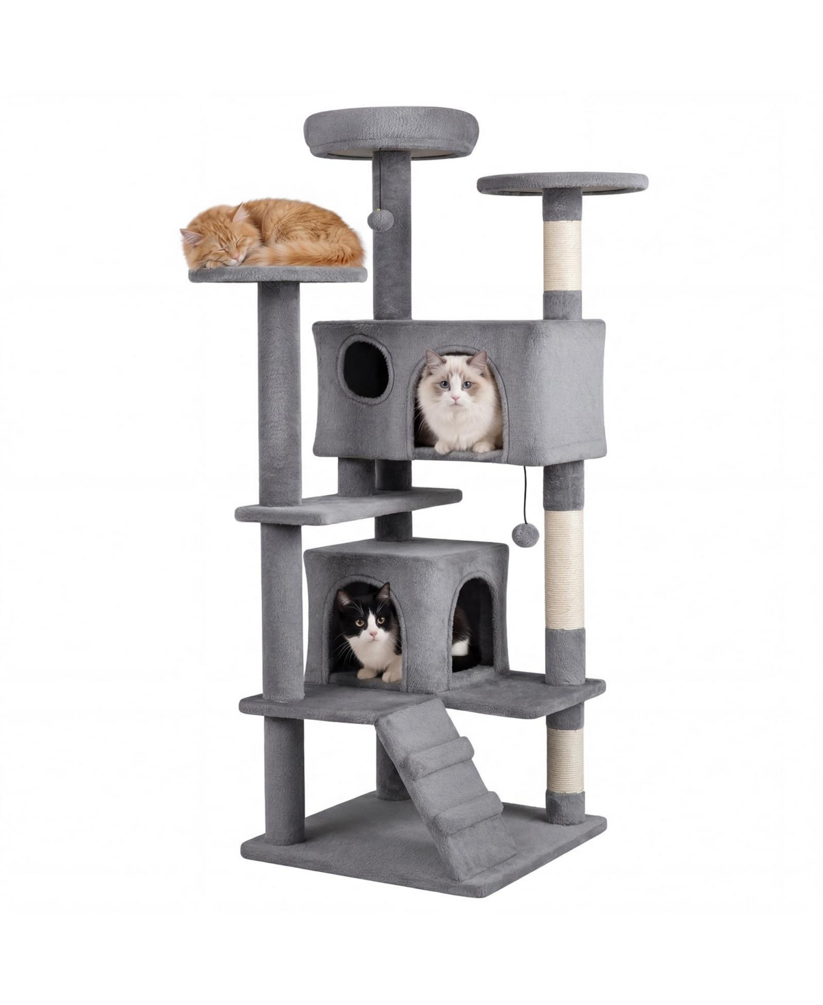 Click here for Cozito 52 in Tall Cat Tree Tower for Indoor Cats w... prices