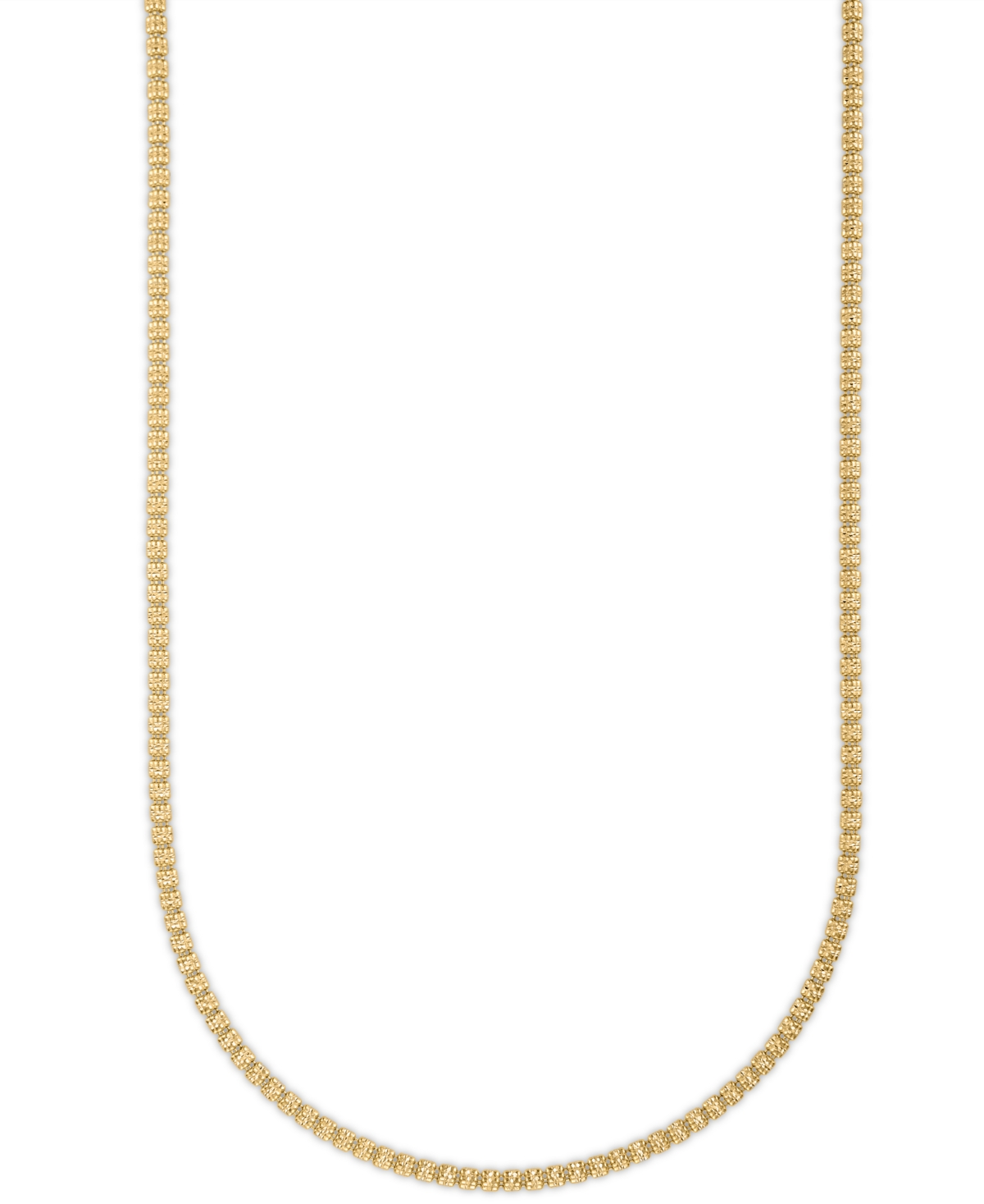 Click here for Macys Mens Diamond-Cut Ice Chain Necklace in 14k G... prices