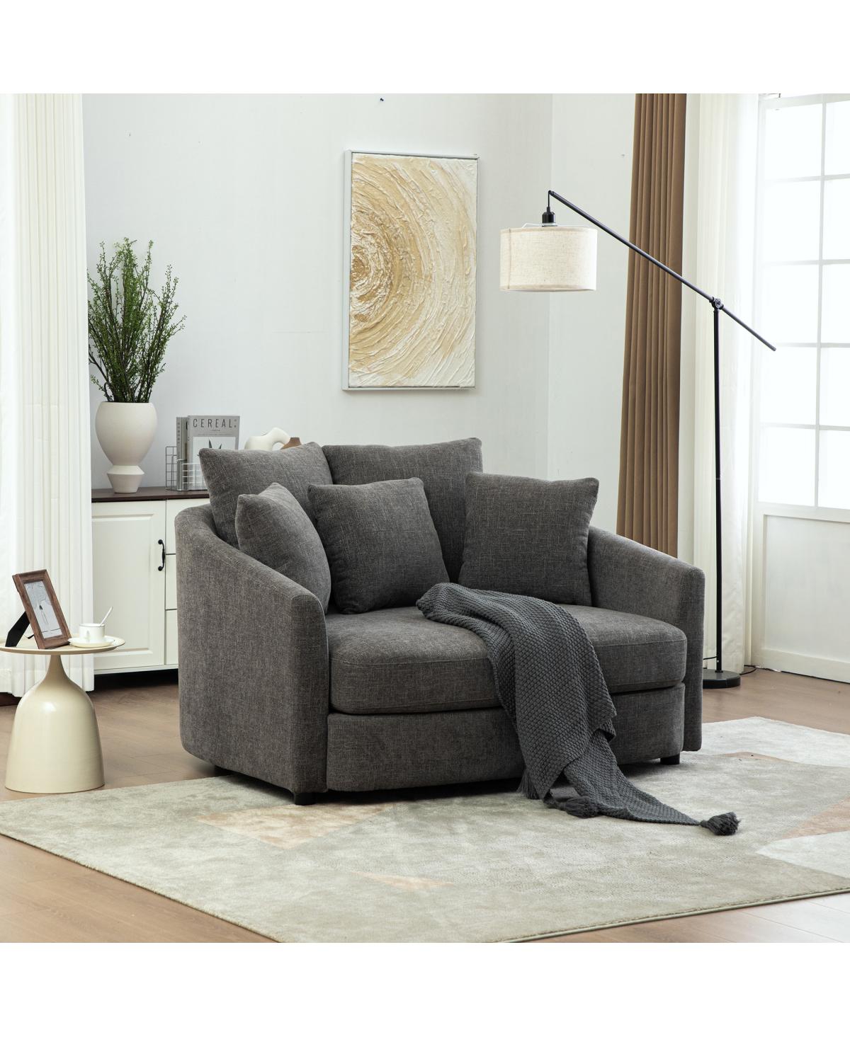 Click here for Streamdale Furniture 56.3 Wide Upholstered Round C... prices
