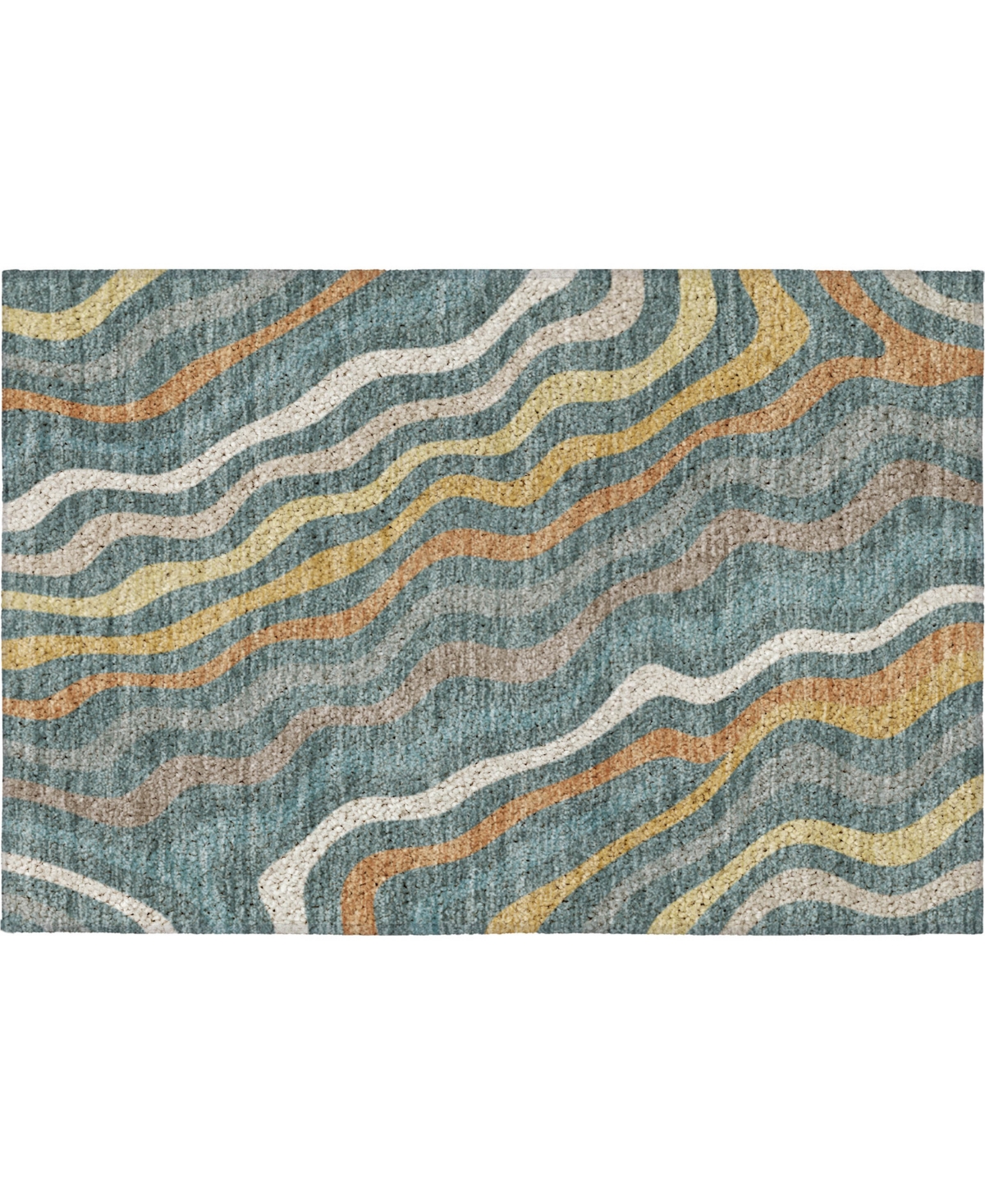 Click here for Dalyn Kenner KN4 18x26 Area Rug - Teal prices