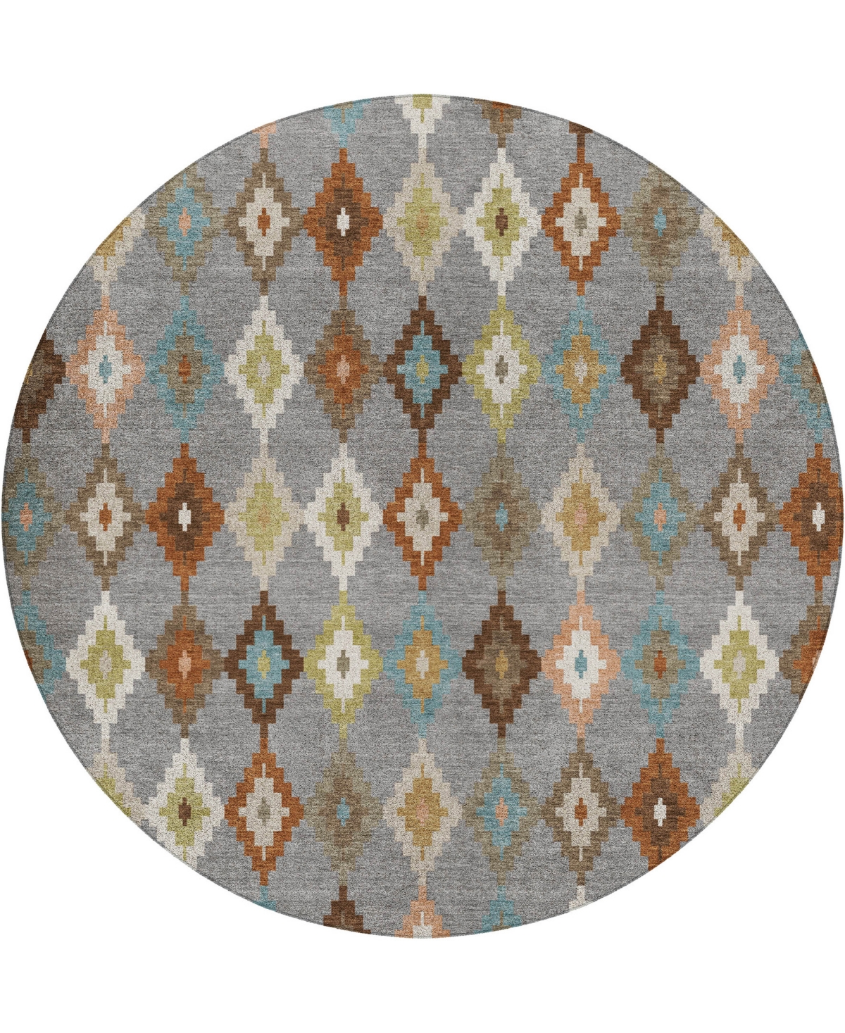 Click here for Dalyn Kenner KN10 8x8 Round Area Rug - Gray prices