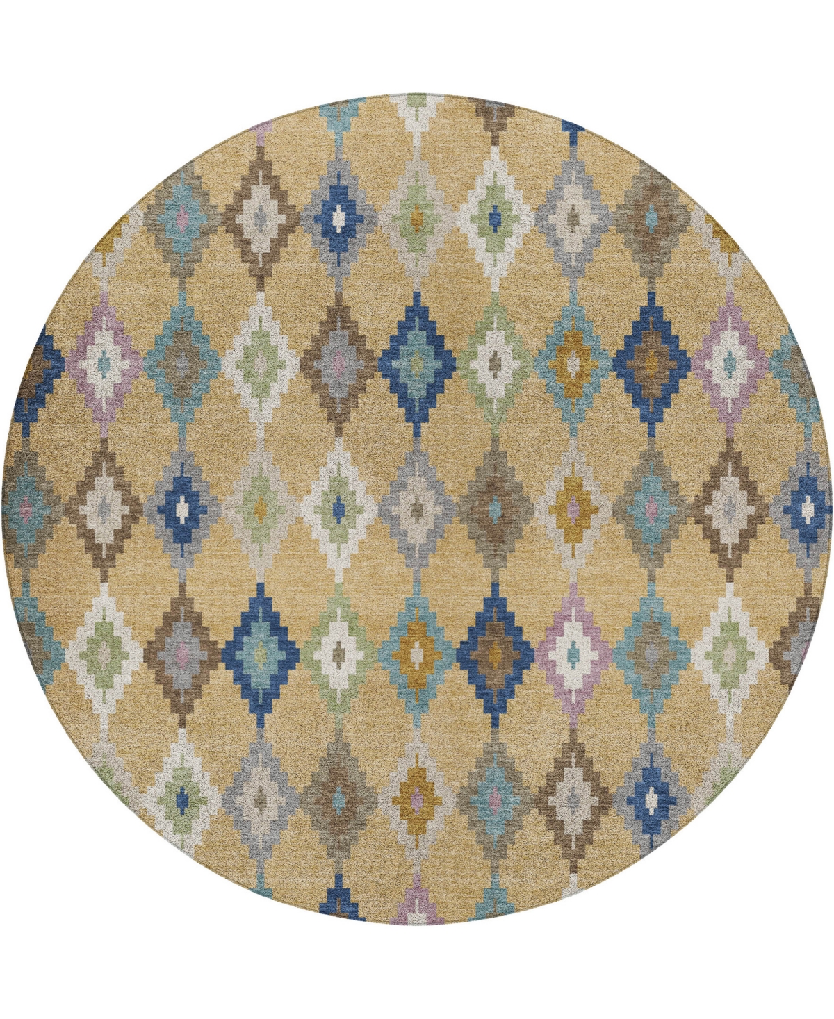 Click here for Dalyn Kenner KN10 8x8 Round Area Rug - Gold prices