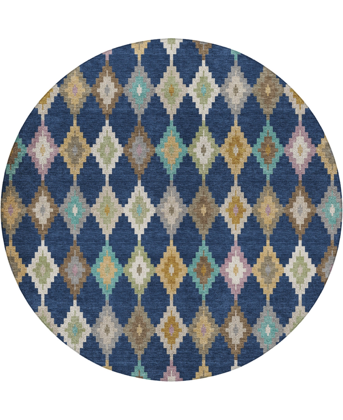 Click here for Dalyn Kenner KN10 8x8 Round Area Rug - Blue prices
