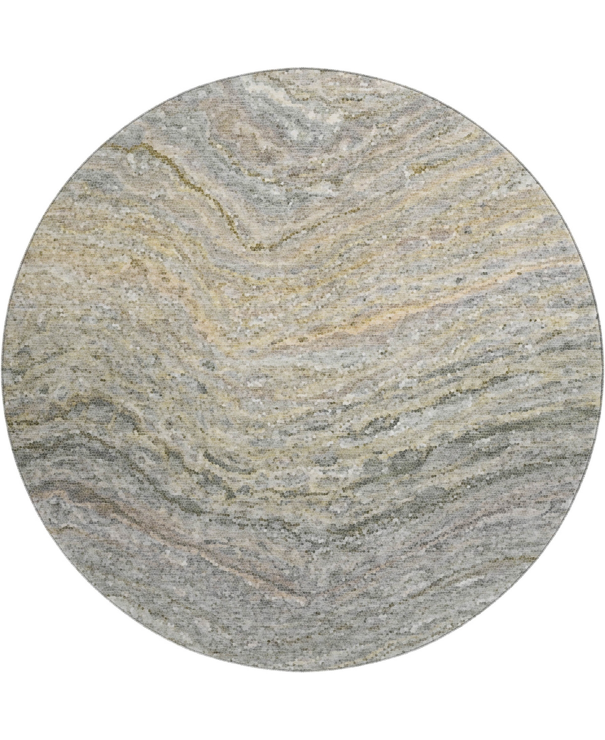 Click here for Dalyn Lumara LM3 8x8 Round Area Rug - Gray prices