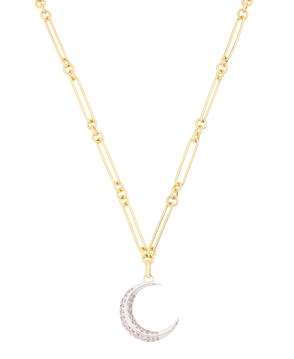 Click here for Unwritten Cubic Zirconia Fine Silver-Plated Moon P... prices
