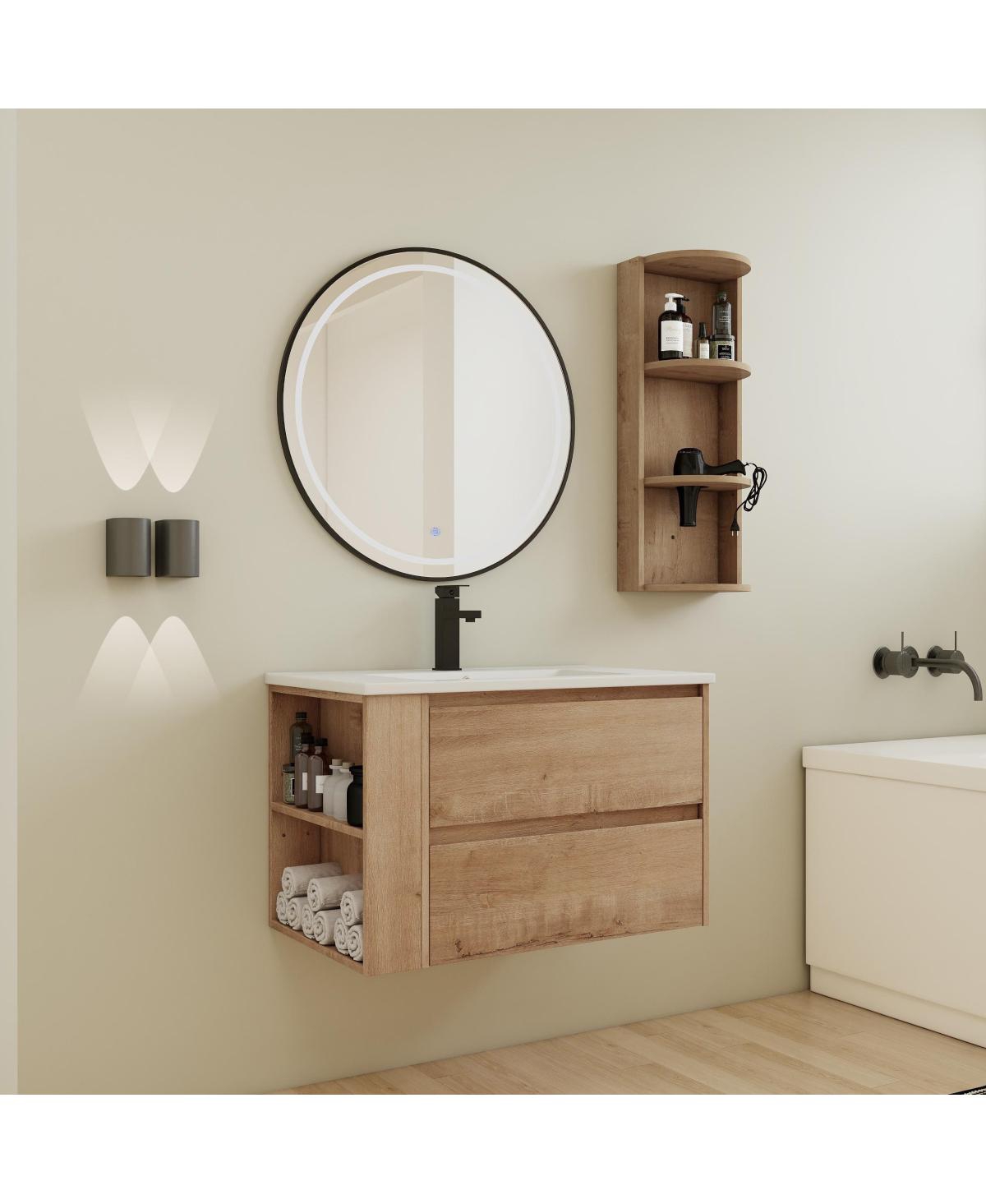 Click here for Sillysis Wall Mounted Bathroom Vanity with Sink  D... prices