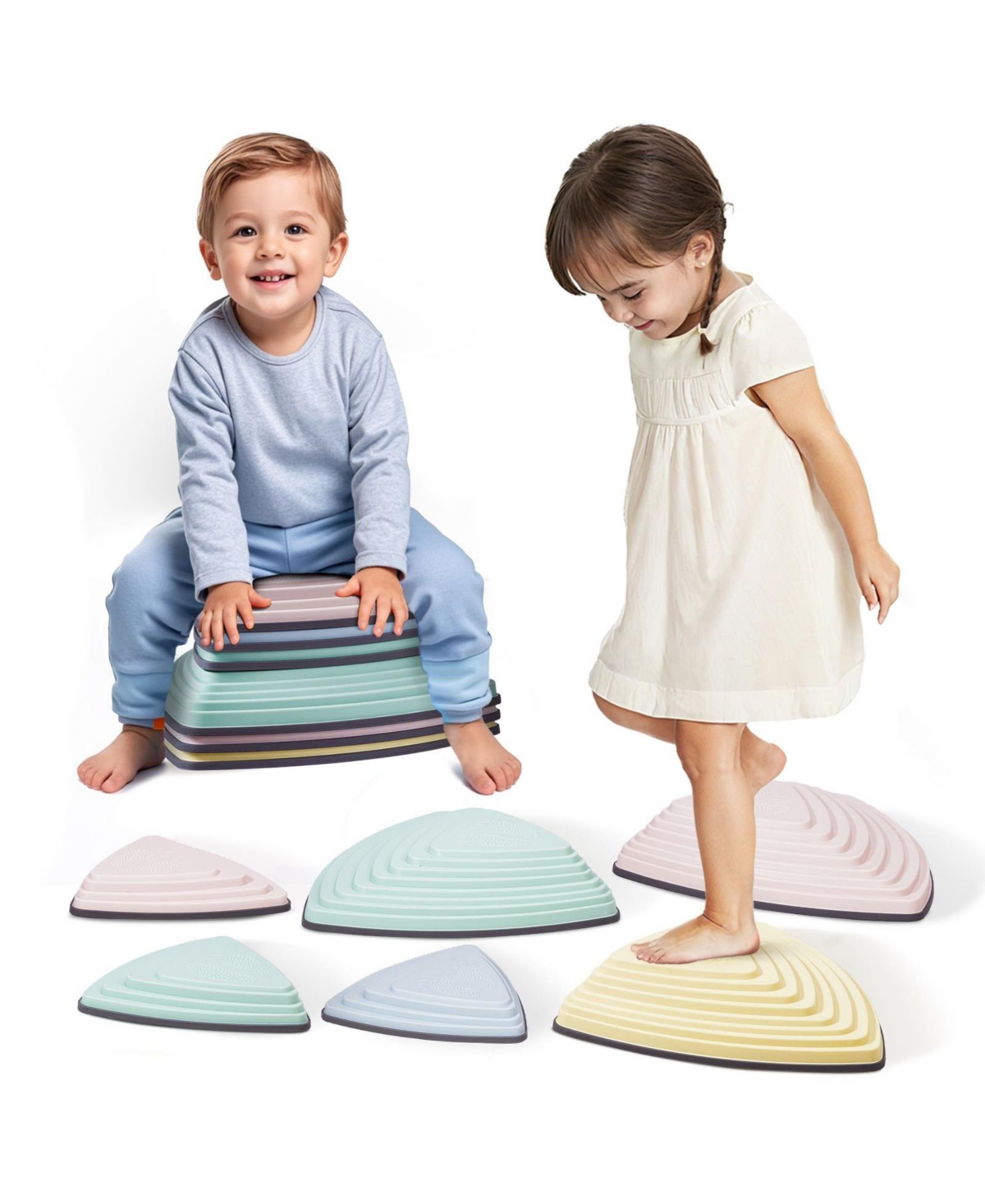 Click here for Mecale Balance Stepping Stones for Kids  6 Pieces... prices