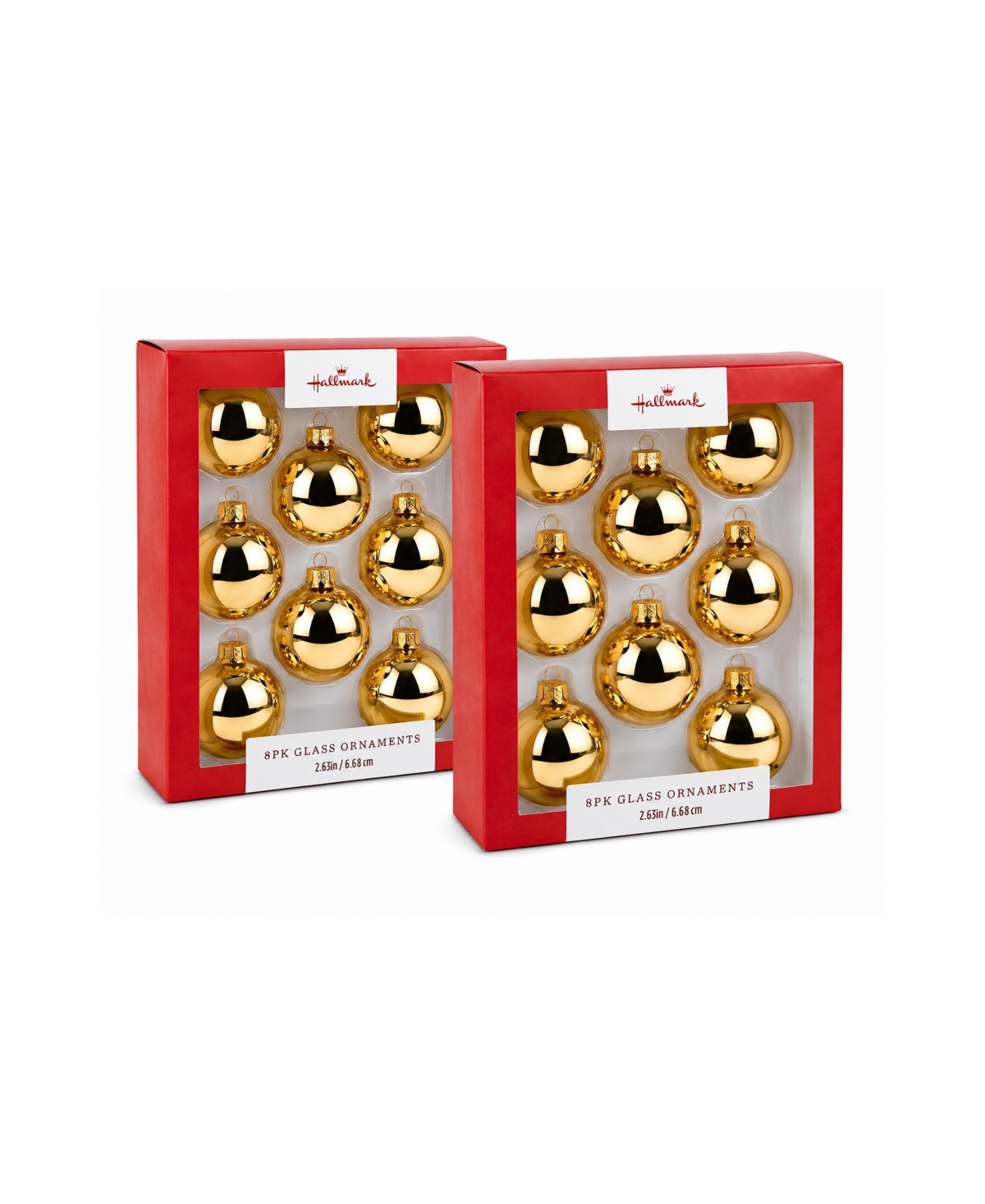 Click here for Hallmark Holiday 16-Piece Glass Ball Ornaments - G... prices