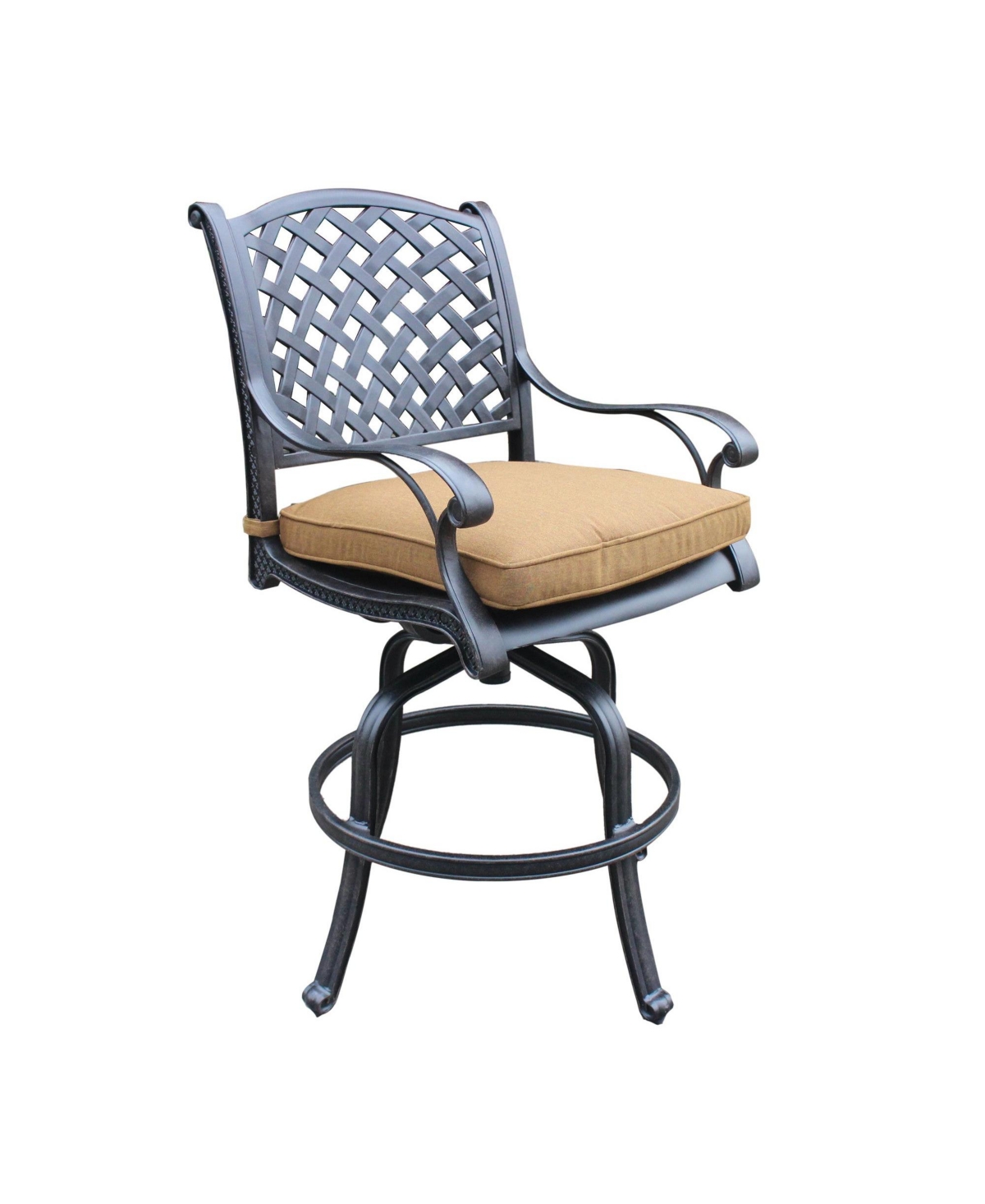 Click here for Mondawe Outdoor Cast Aluminum Rotate Counter Stool... prices