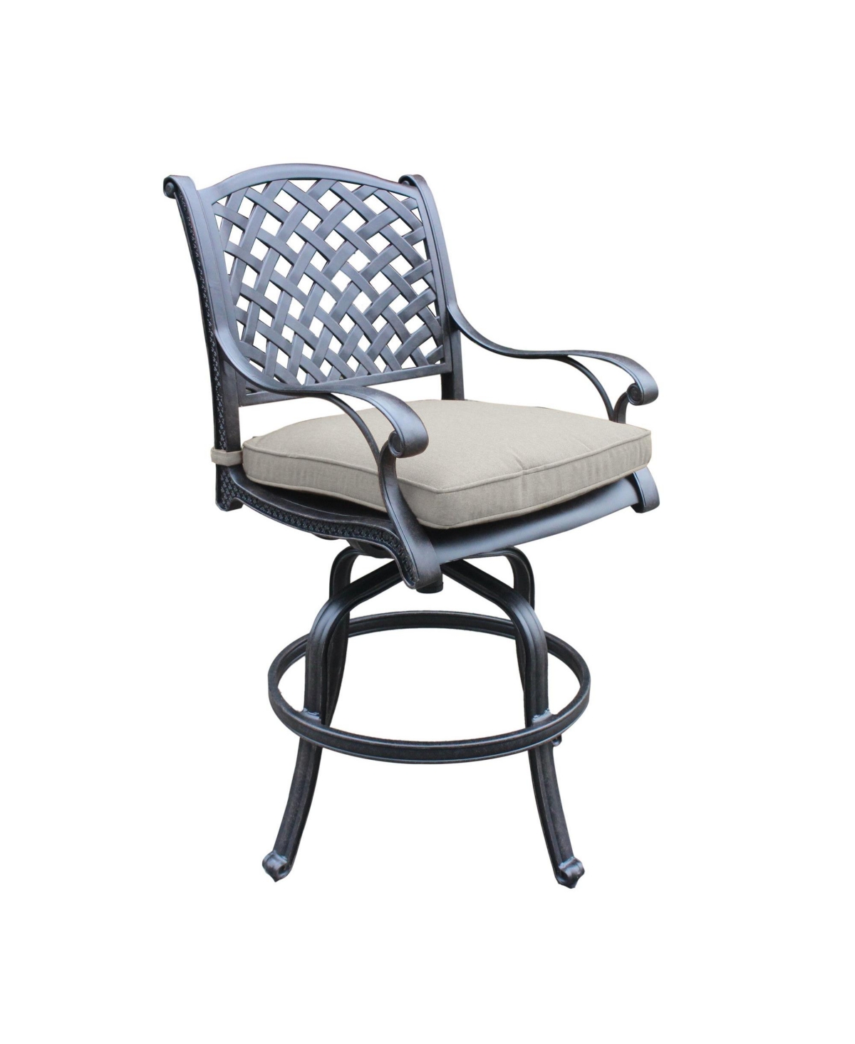 Click here for Mondawe Outdoor Cast Aluminum Rotate Counter Stool... prices