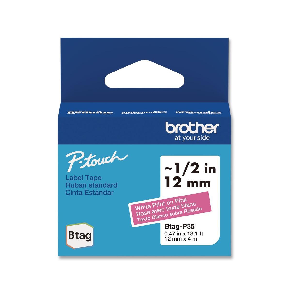 Click here for Brother P-Touch Genuine Btag Label Tapes - Pink prices