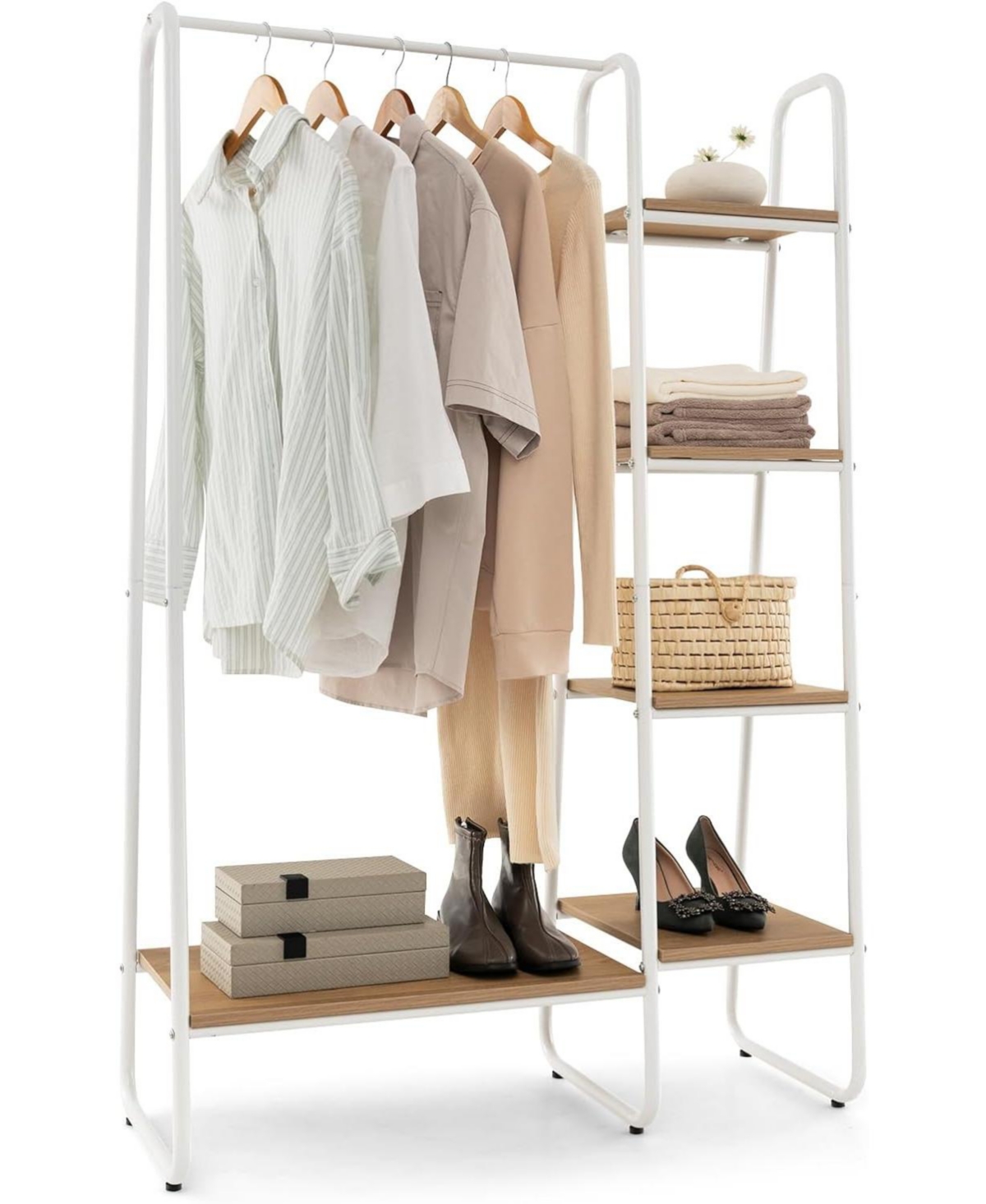 Click here for Ecooso Clothes Rack Free Standing Storage Tower wi... prices