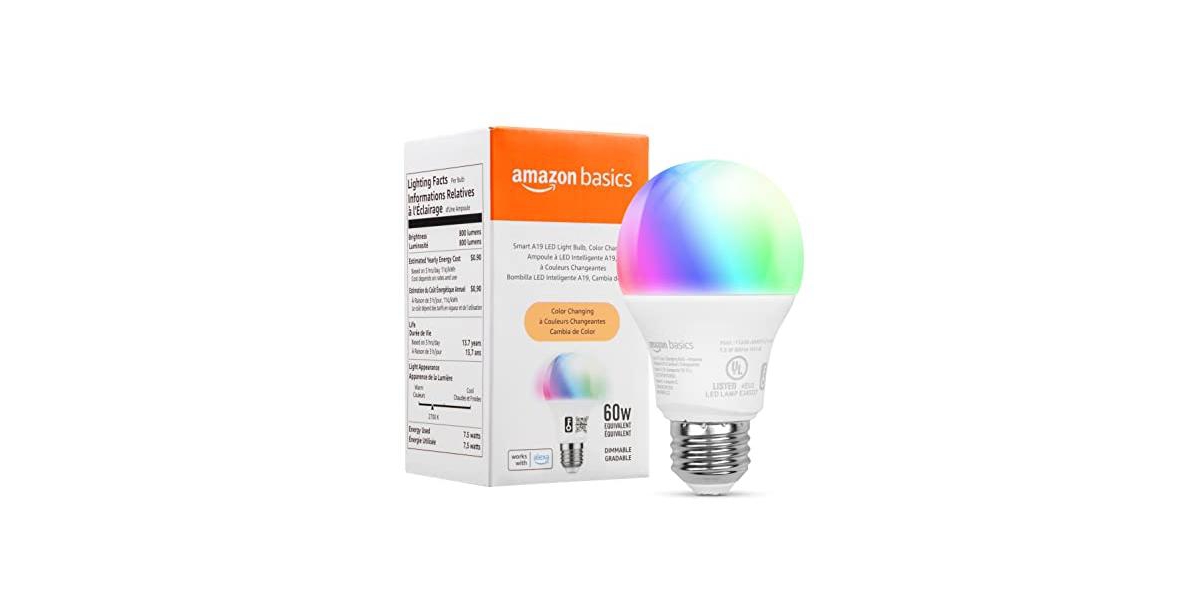 Click here for Amazon Basics - Smart A19 Led Light Bulb - 60W Eq-... prices