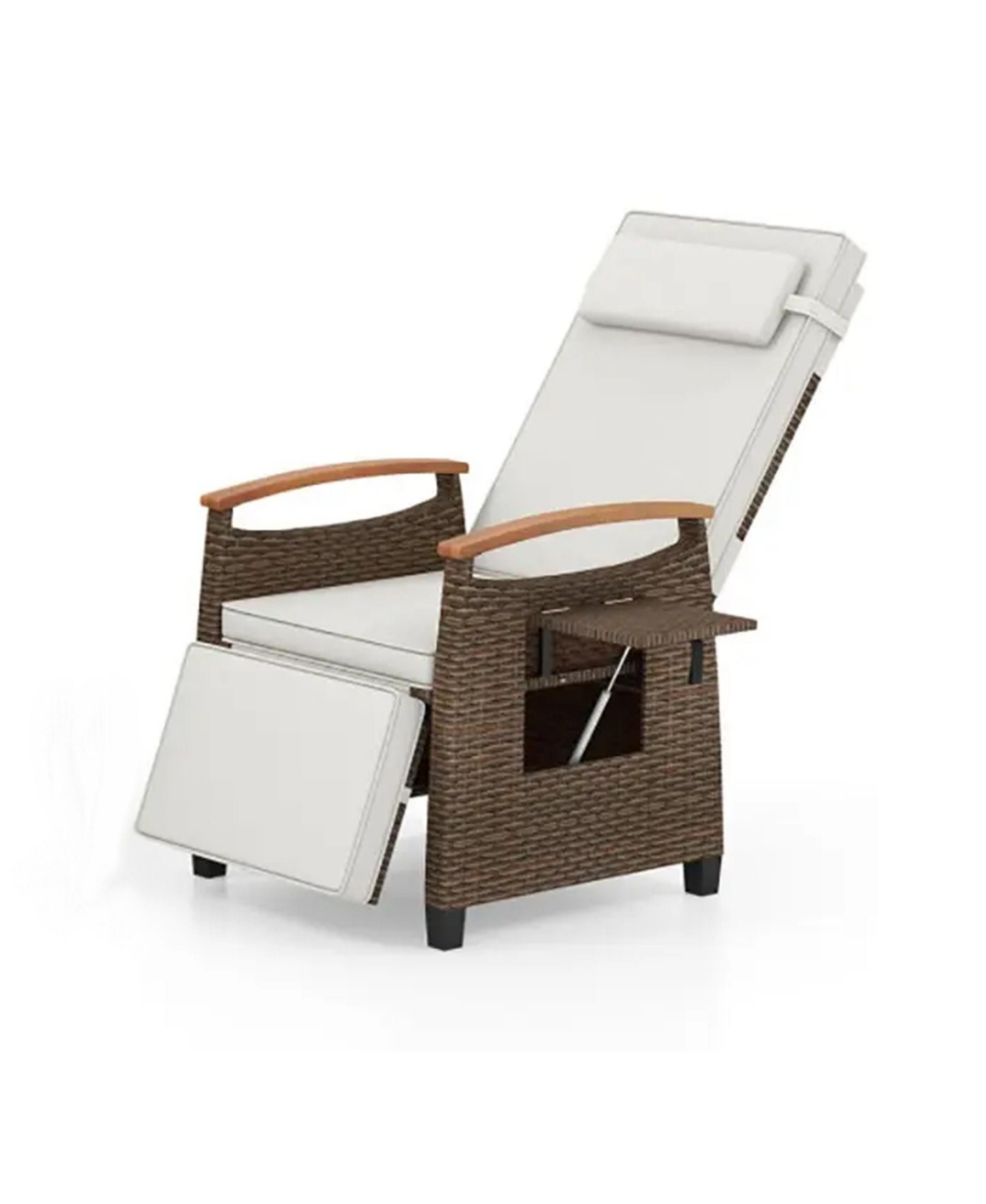 Click here for Yiortwo Patio Wicker Recliner Chair with Adjustabl... prices
