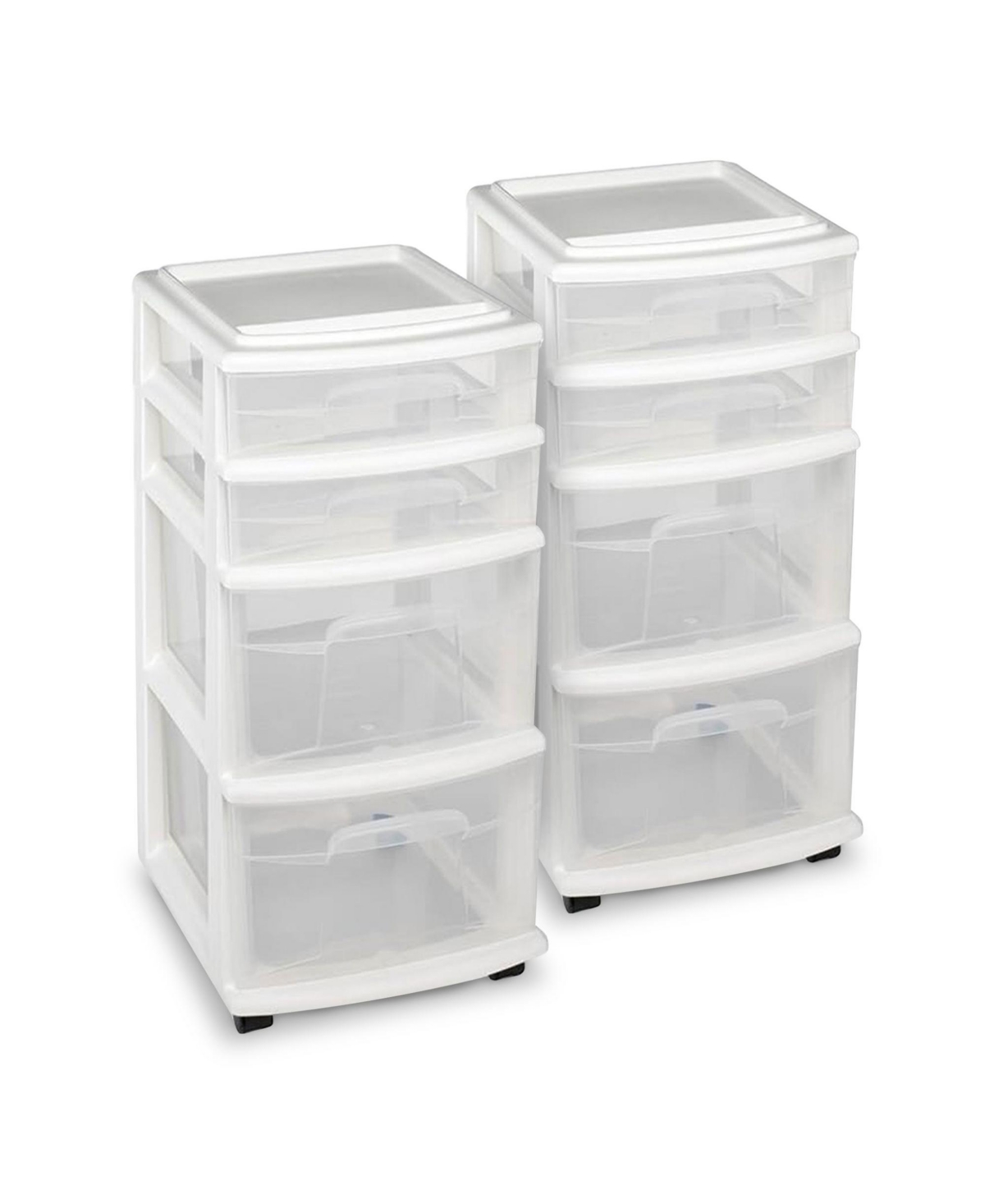 Click here for Homz Tall Solid Plastic 4 Drawer Medium Storage Ca... prices