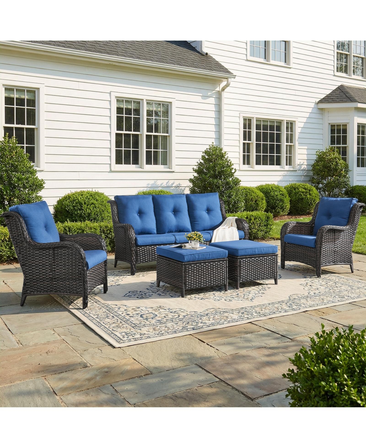 Click here for Pocassy 5-Pieces Patio Furniture Set  Outdoor Wick... prices