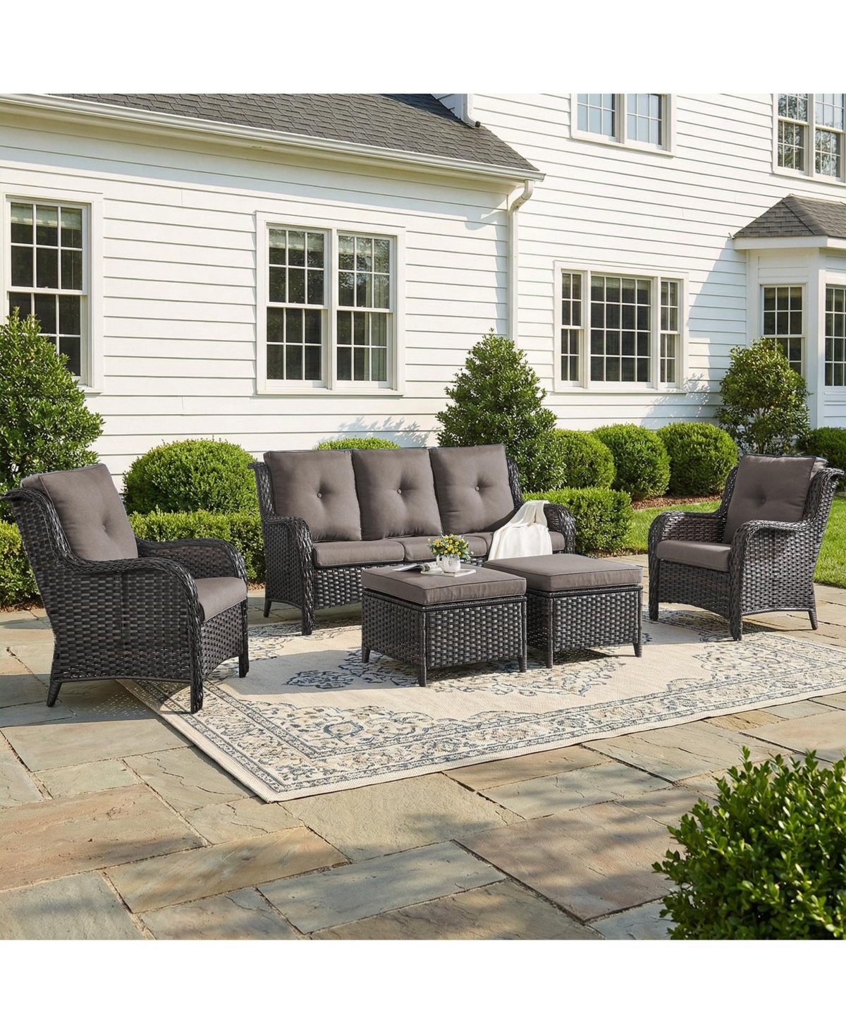 Click here for Pocassy 5-Pieces Patio Furniture Set  Outdoor Wick... prices