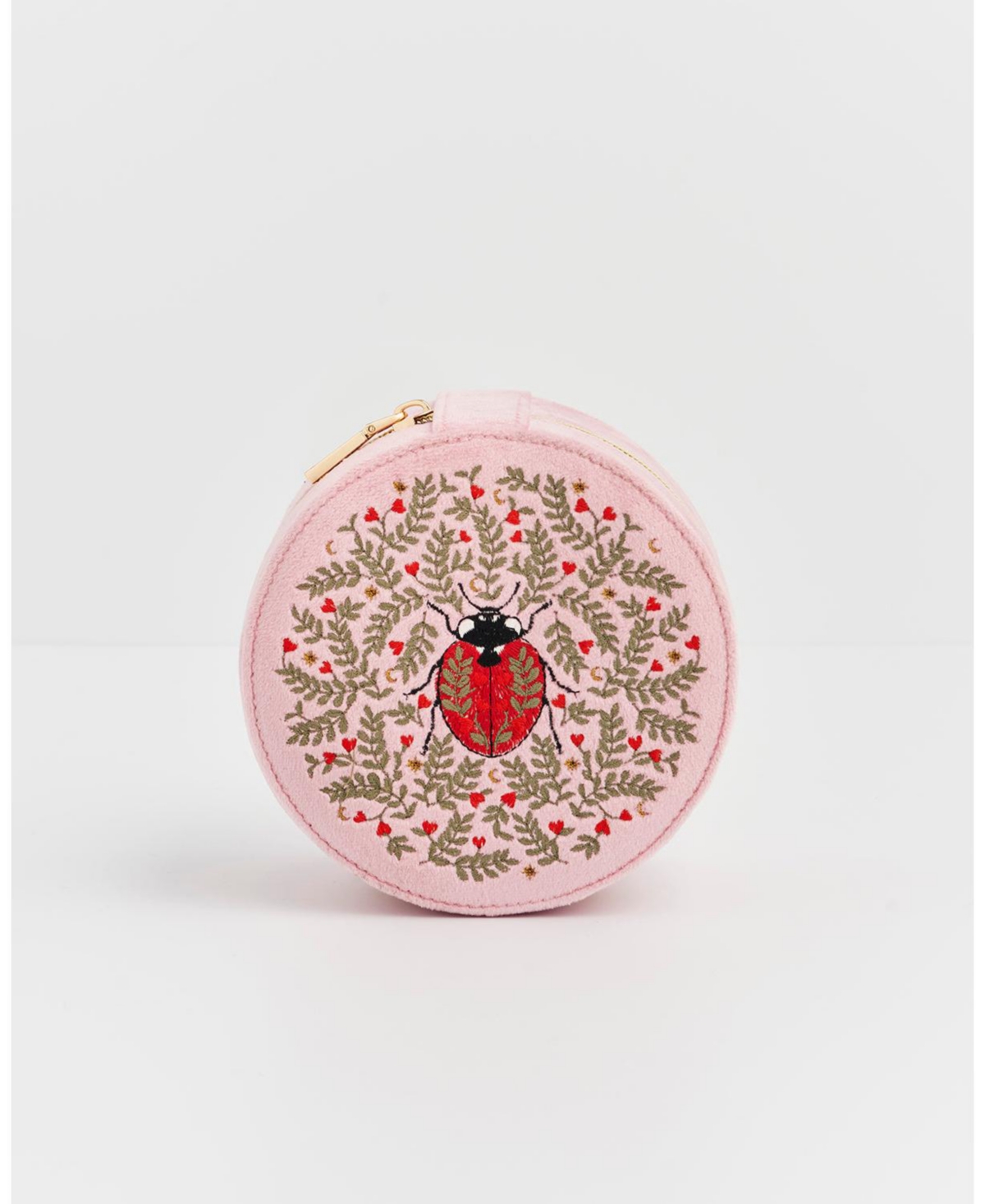 Click here for Fable England Womens Ladybird Velvet Embroidered C... prices