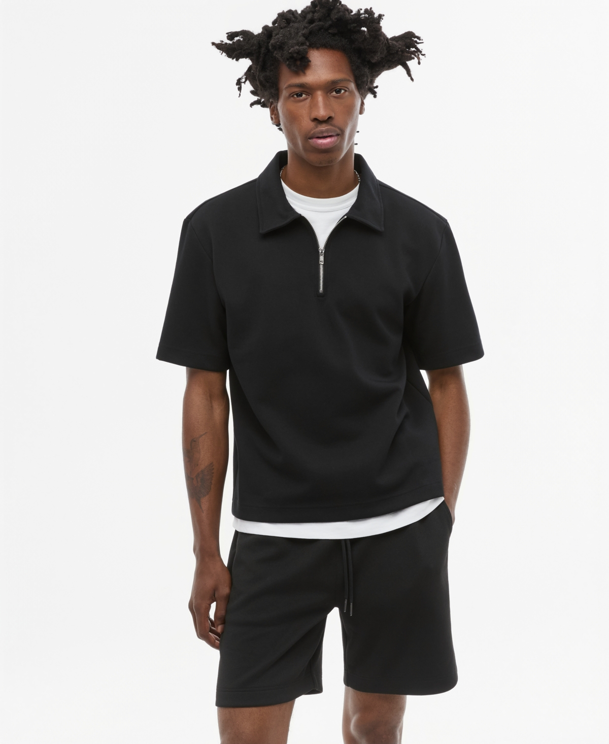 Click here for Mode of One Mens Quarter-Zip Sweatshirt Polo  Macy... prices