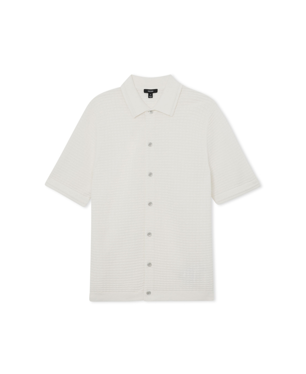 Click here for Reiss Mens Clifton Button Through Textured Shirt -... prices