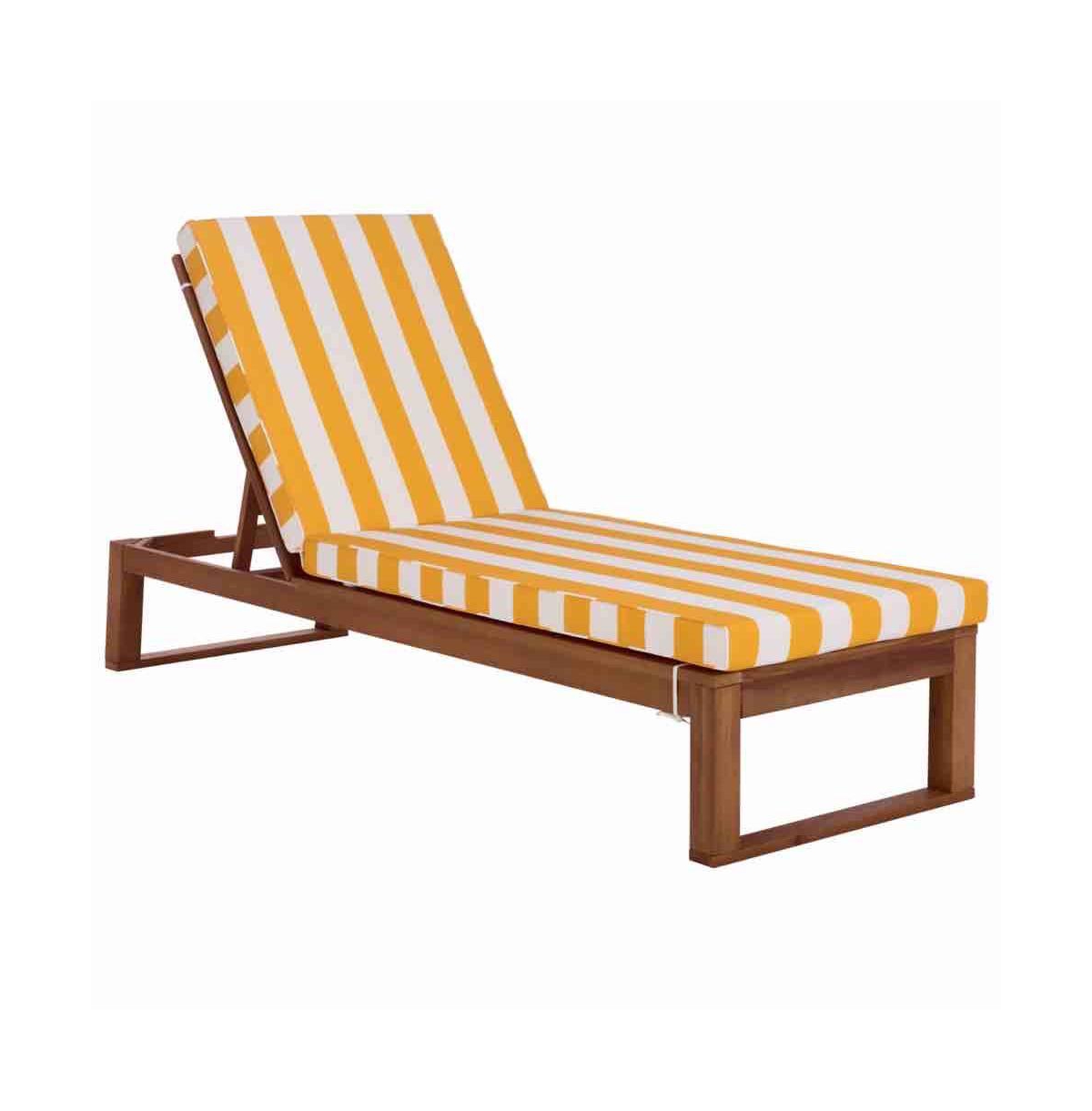 Click here for Augusta Home Sophie Chaise Lounger - Natural/yello... prices