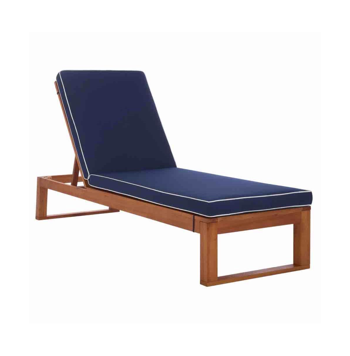 Click here for Augusta Home Sophie Chaise Lounger - Natural/navy prices