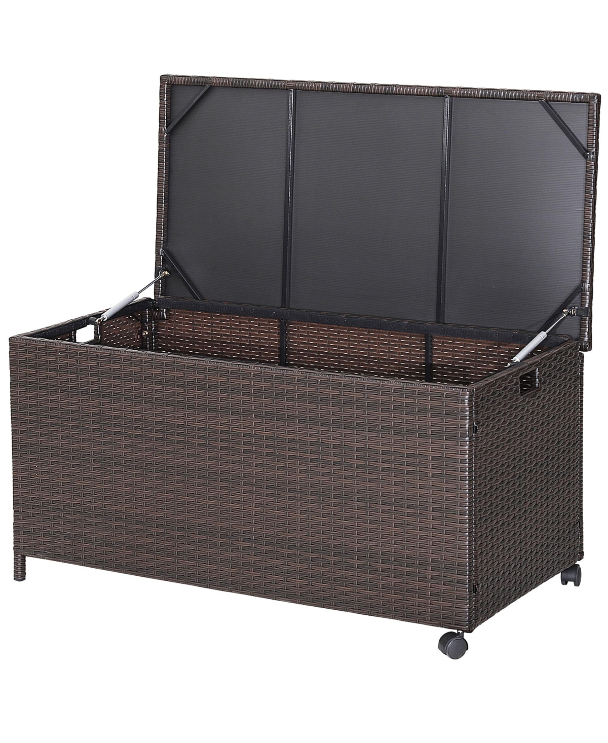 Click here for Gymax 50 Gallon Patio Pe Wicker Storage Box Rattan... prices