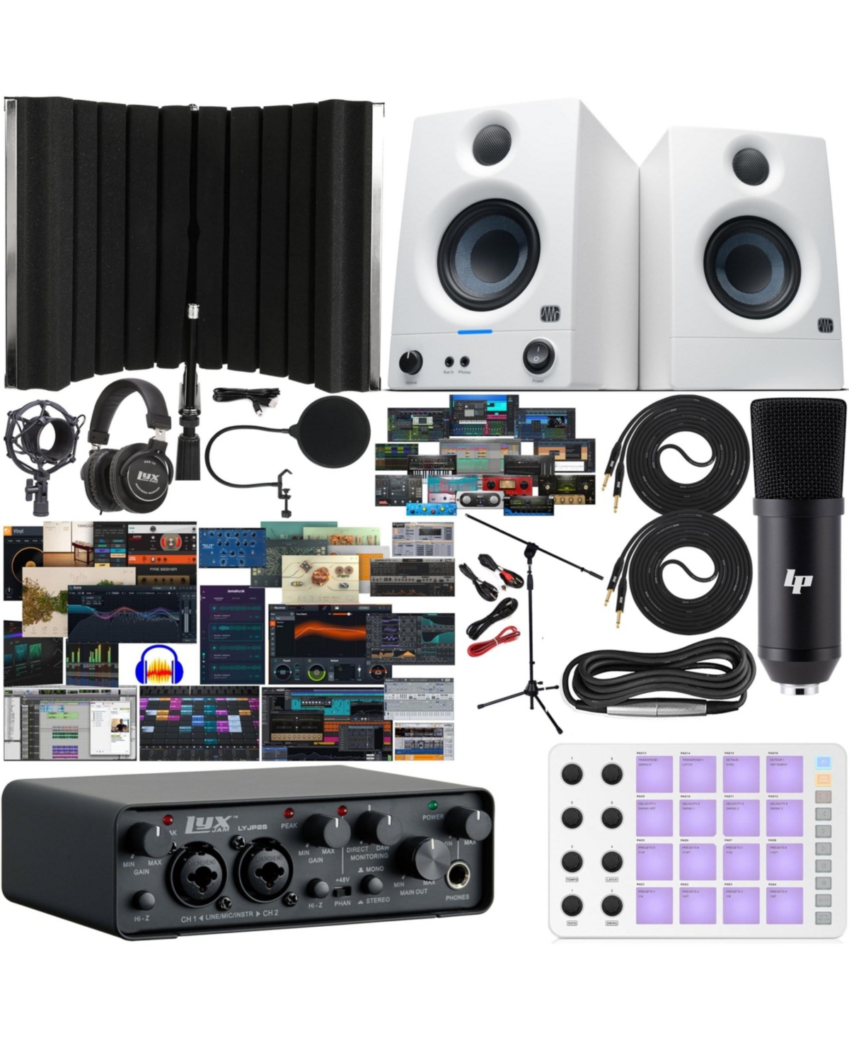 Click here for Lyxjam 2x2 Usb Audio Interface Studio Bundle - Asi... prices