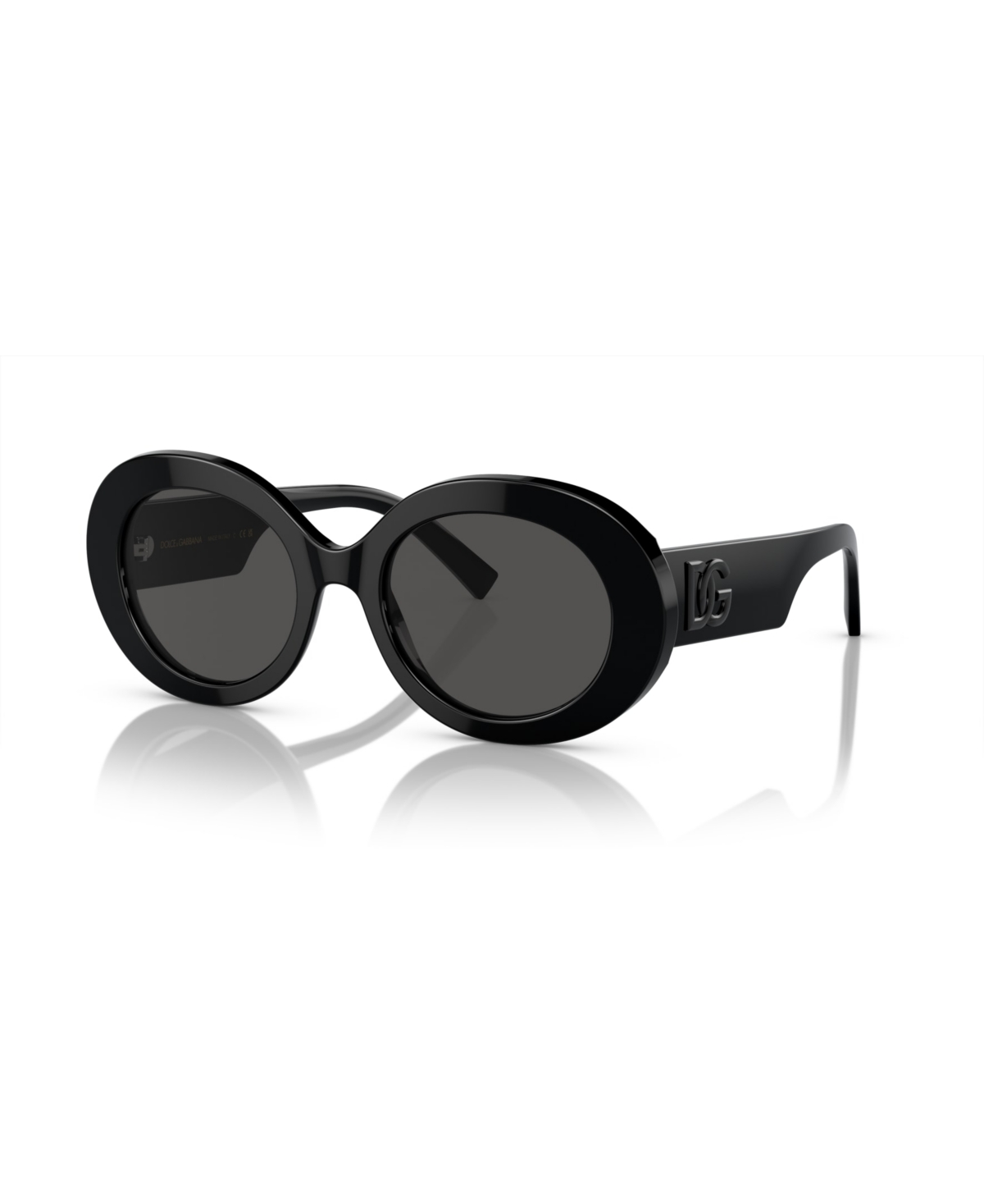 Click here for Dolce&Gabbana Womens Oval Sunglasses  DG4448 - Bla... prices